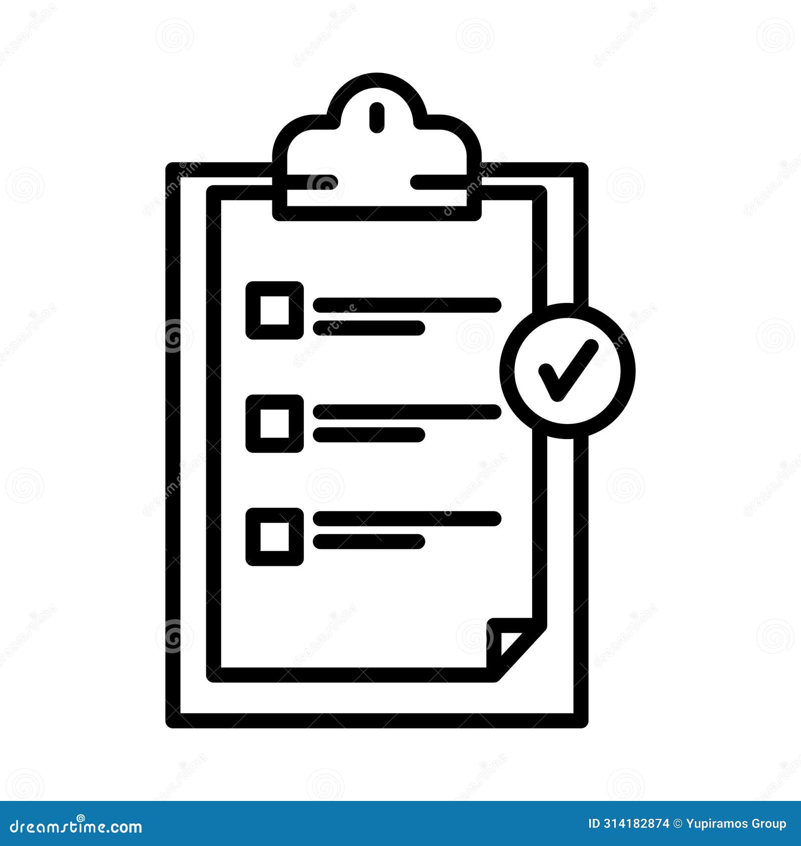 Customer Support Check List Icon Stock Vector - Illustration of client ...