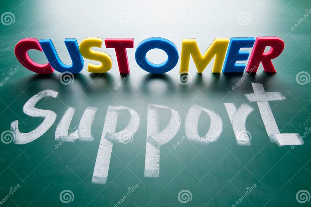 Customer Support, Colorful Words Stock Illustration - Illustration of ...
