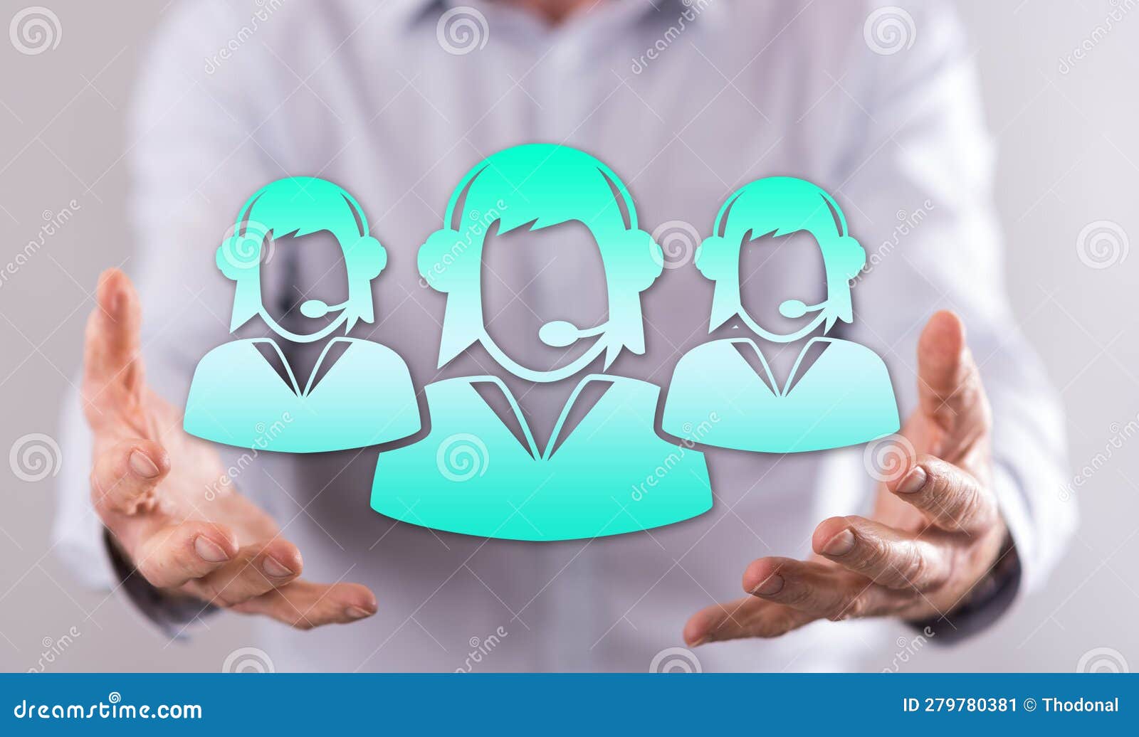 Concept of Customer Support Stock Image - Image of technology, operator ...