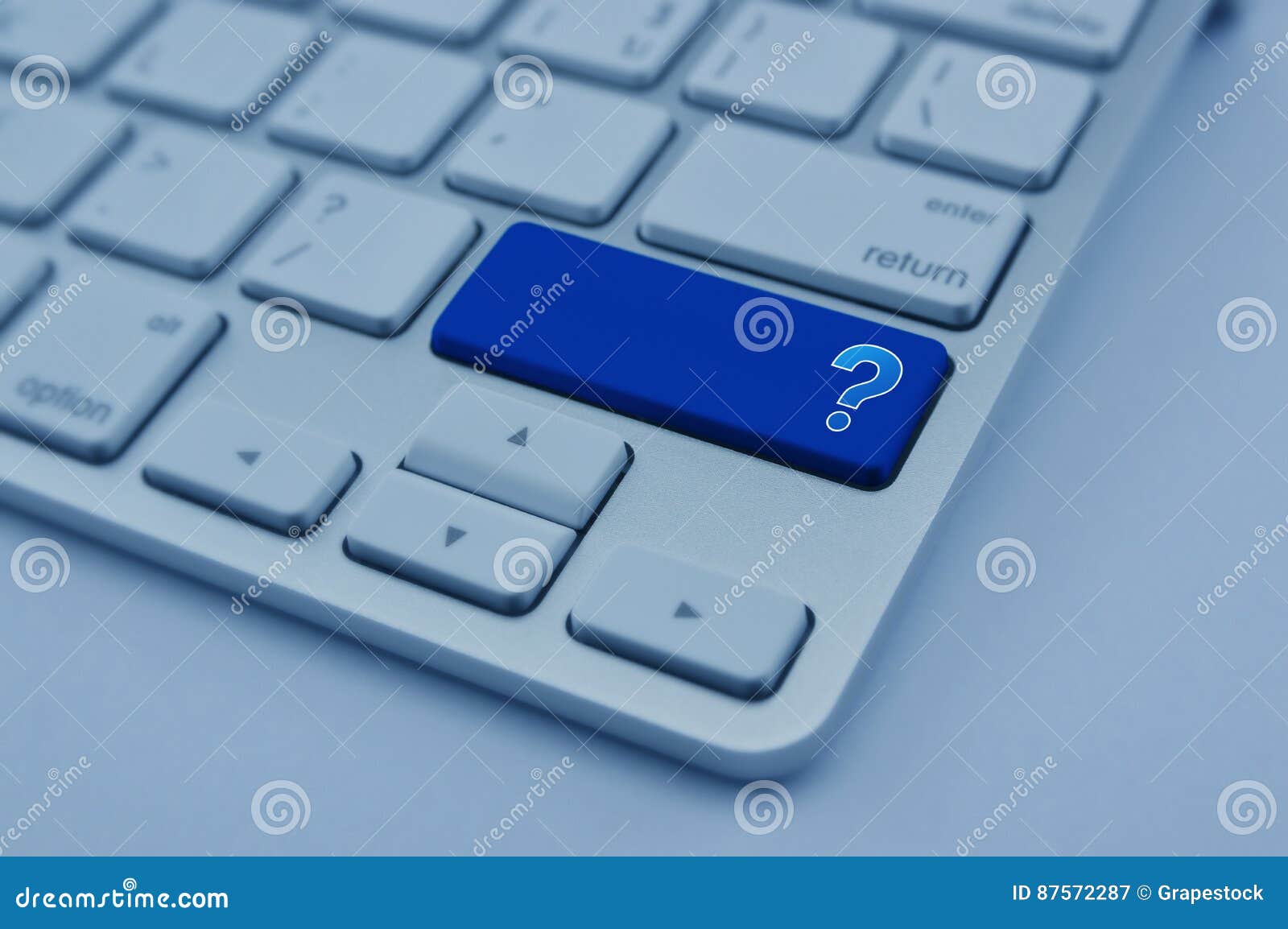 Customer Support Concept, Blue Tone Stock Image - Image of confusion ...