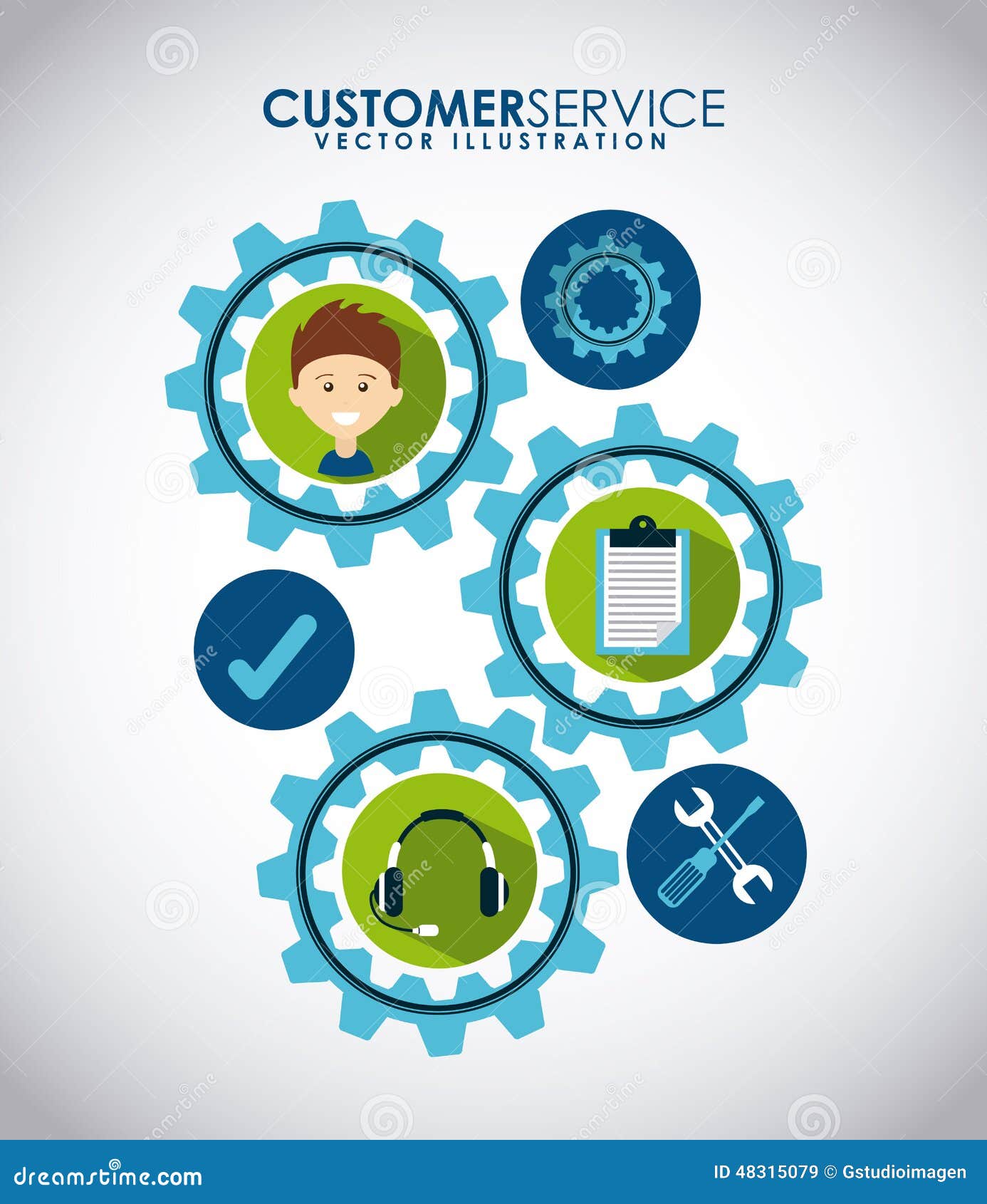 Customer support stock illustration. Illustration of operator - 48315079