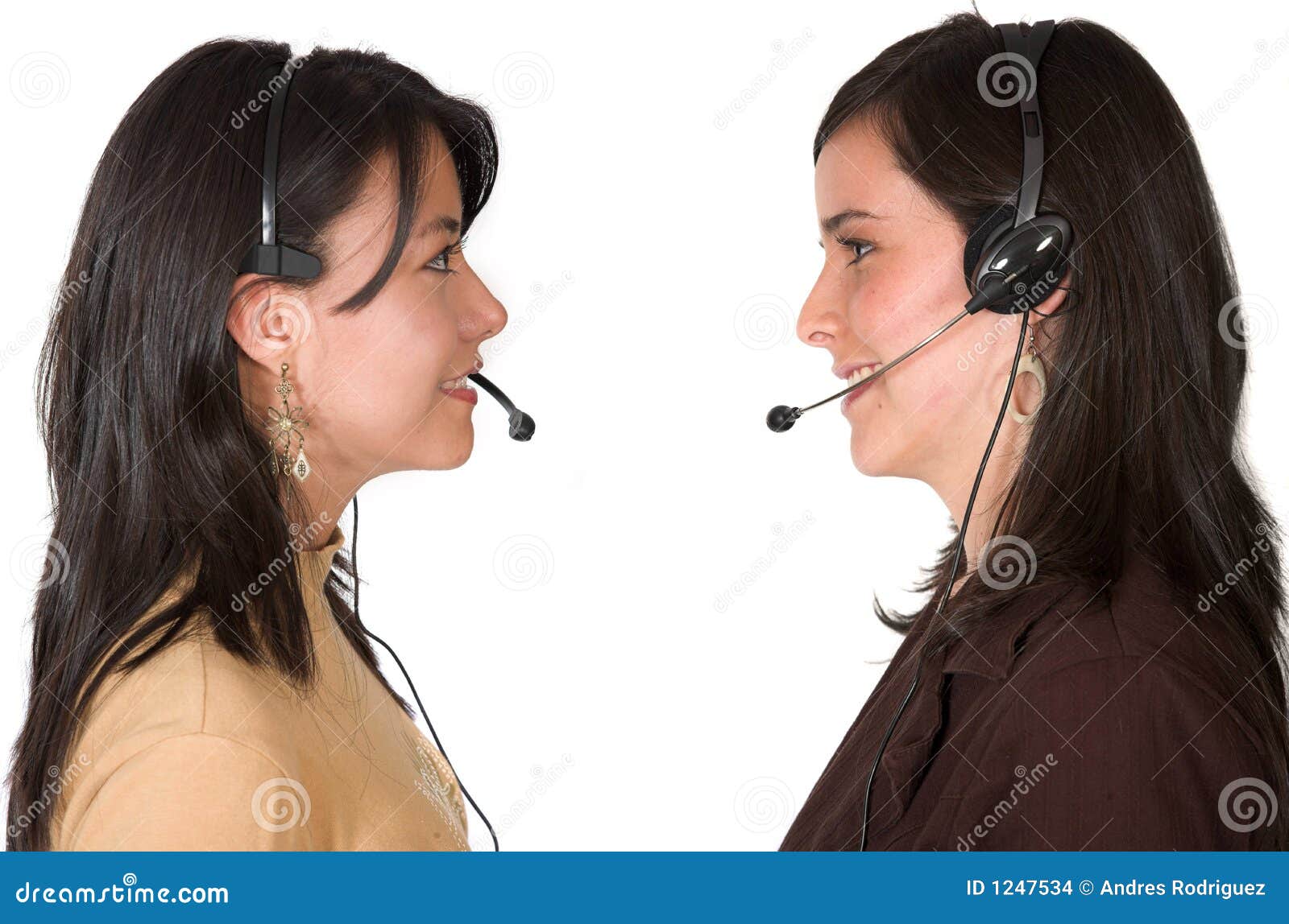 Customer Support Face To Face Stock Photo - Image of business, lady ...