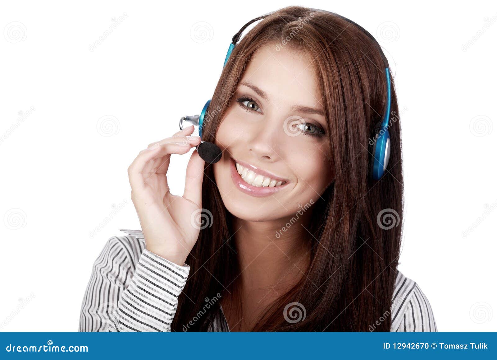 Customer Support girl stock photo. Image of consultation - 12942670