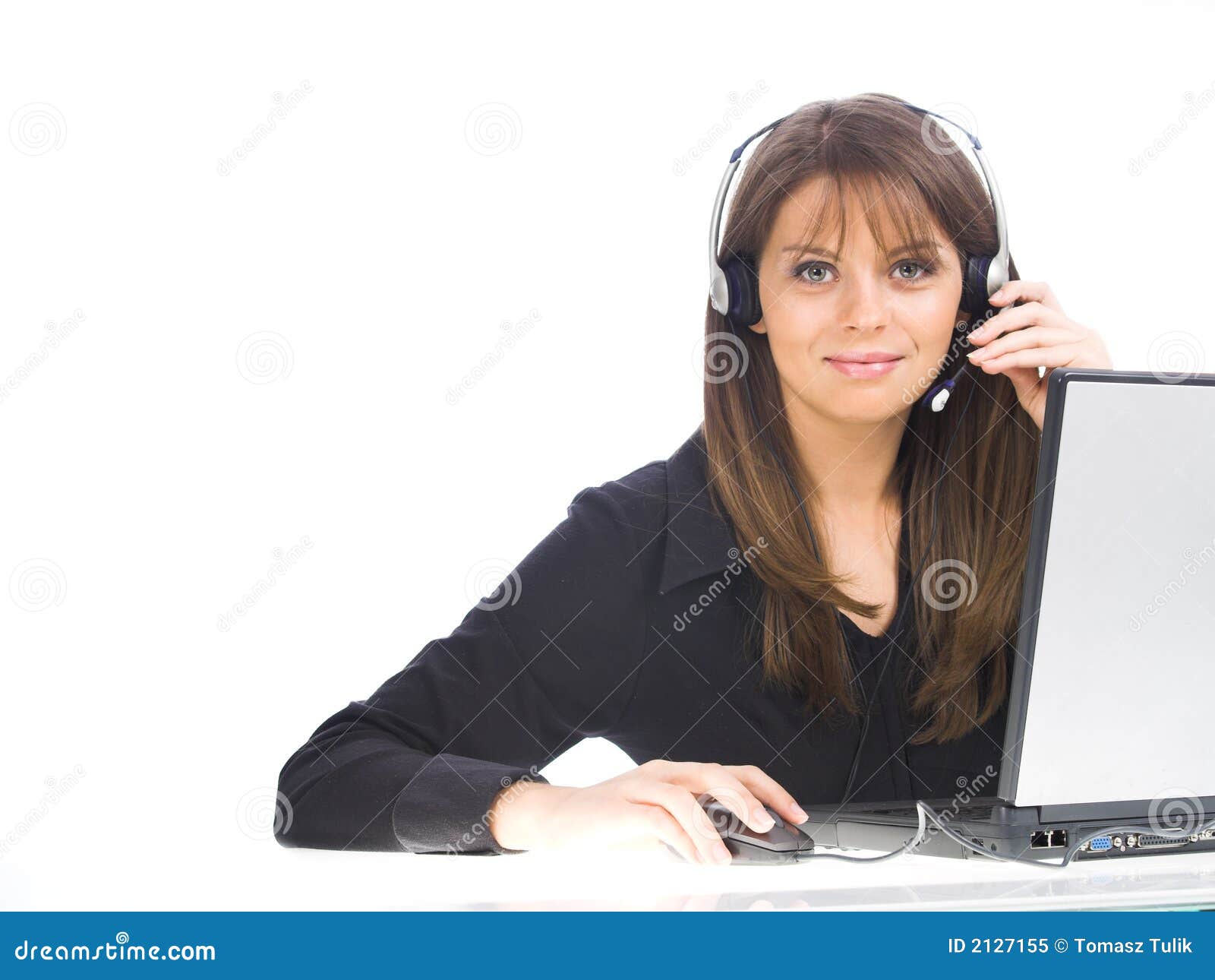Customer Support Girl stock image. Image of female, girl - 2127155