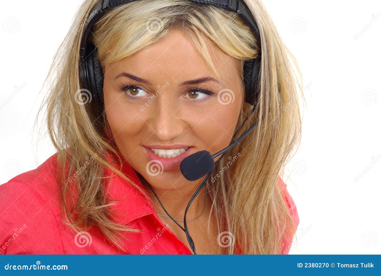 Customer support girl stock photo. Image of females, corporation - 2380270