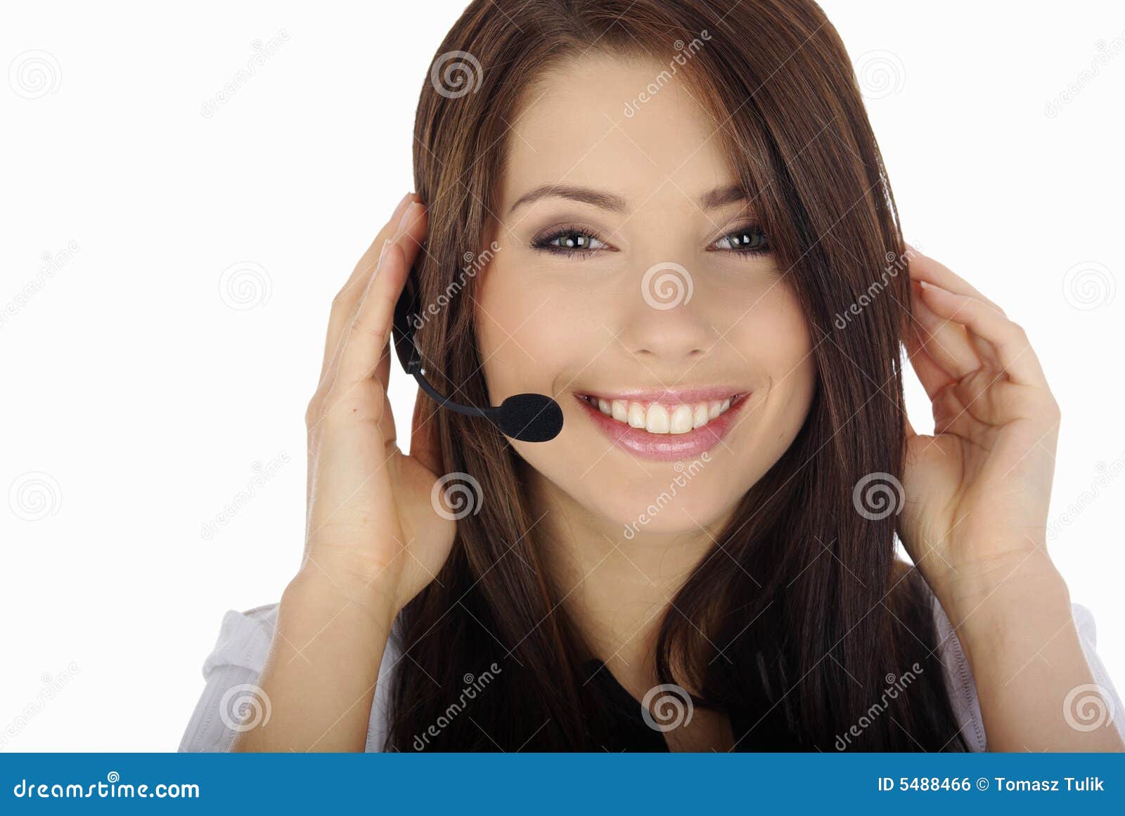 Customer support girl stock photo. Image of center, calling - 5488466