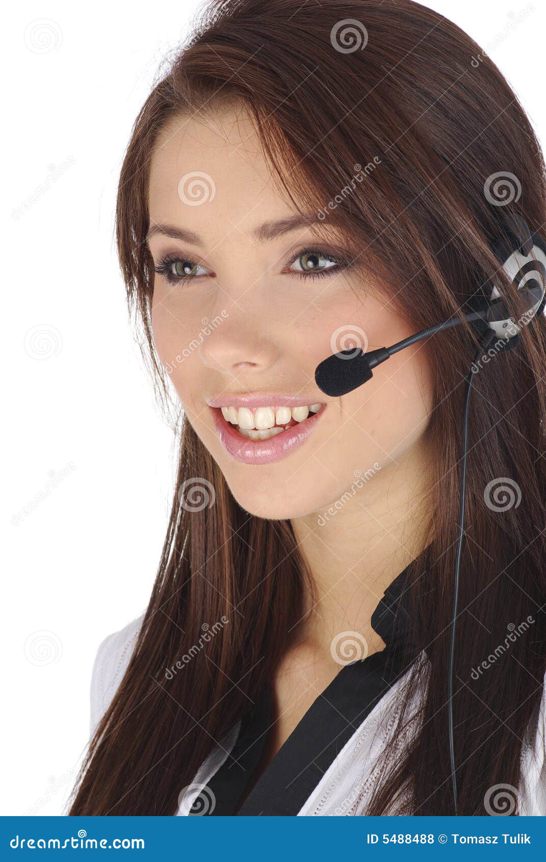 Customer support girl stock photo. Image of switchboard - 5488488