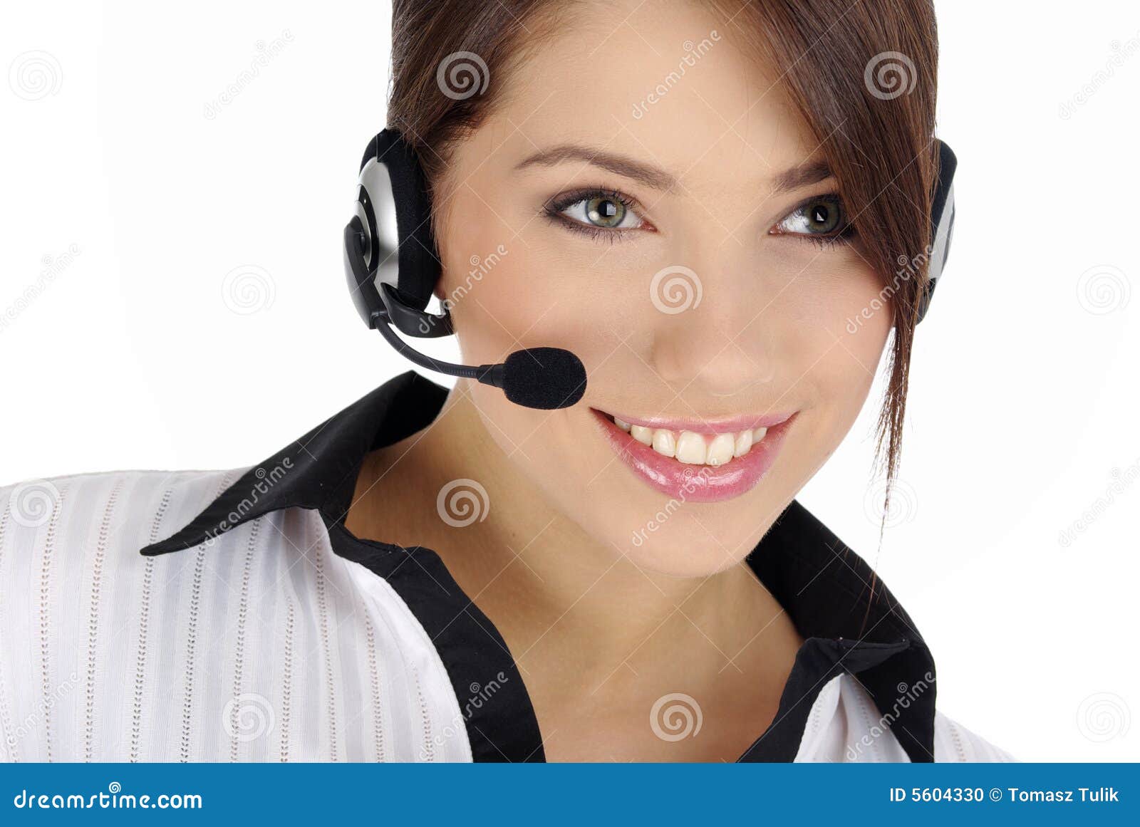 Customer support girl stock photo. Image of helpline, agent - 5604330