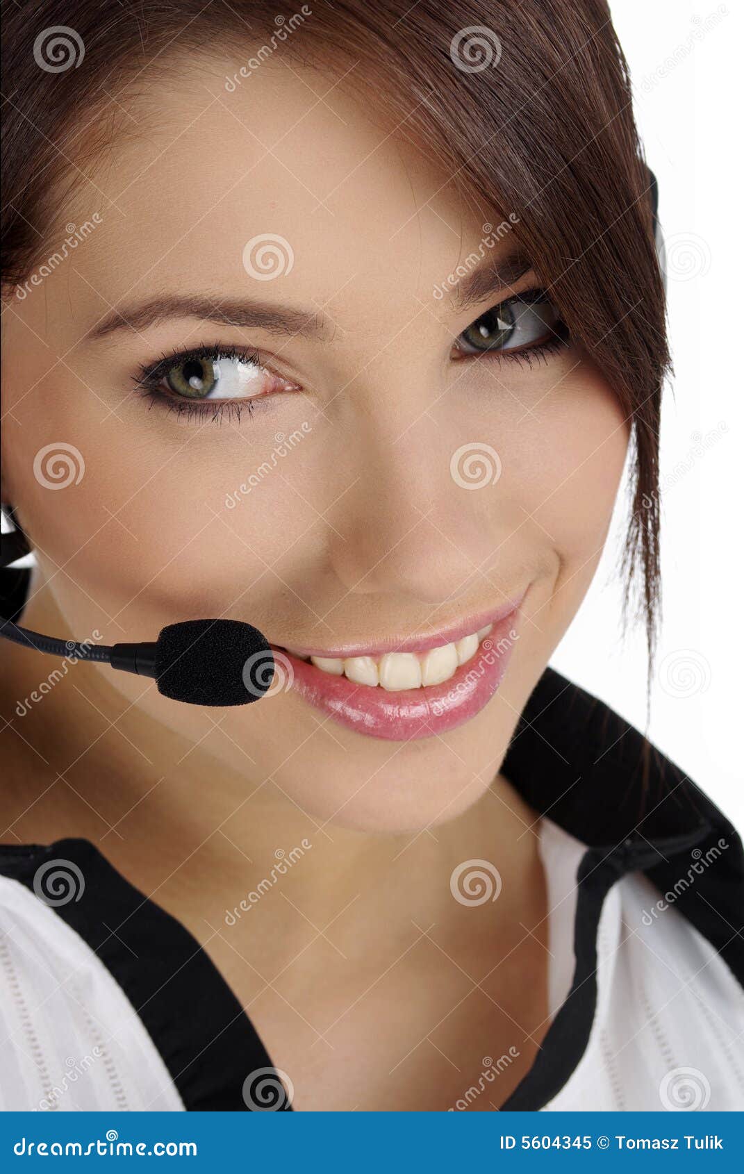 Customer support girl stock image. Image of helpline, beautiful - 5604345