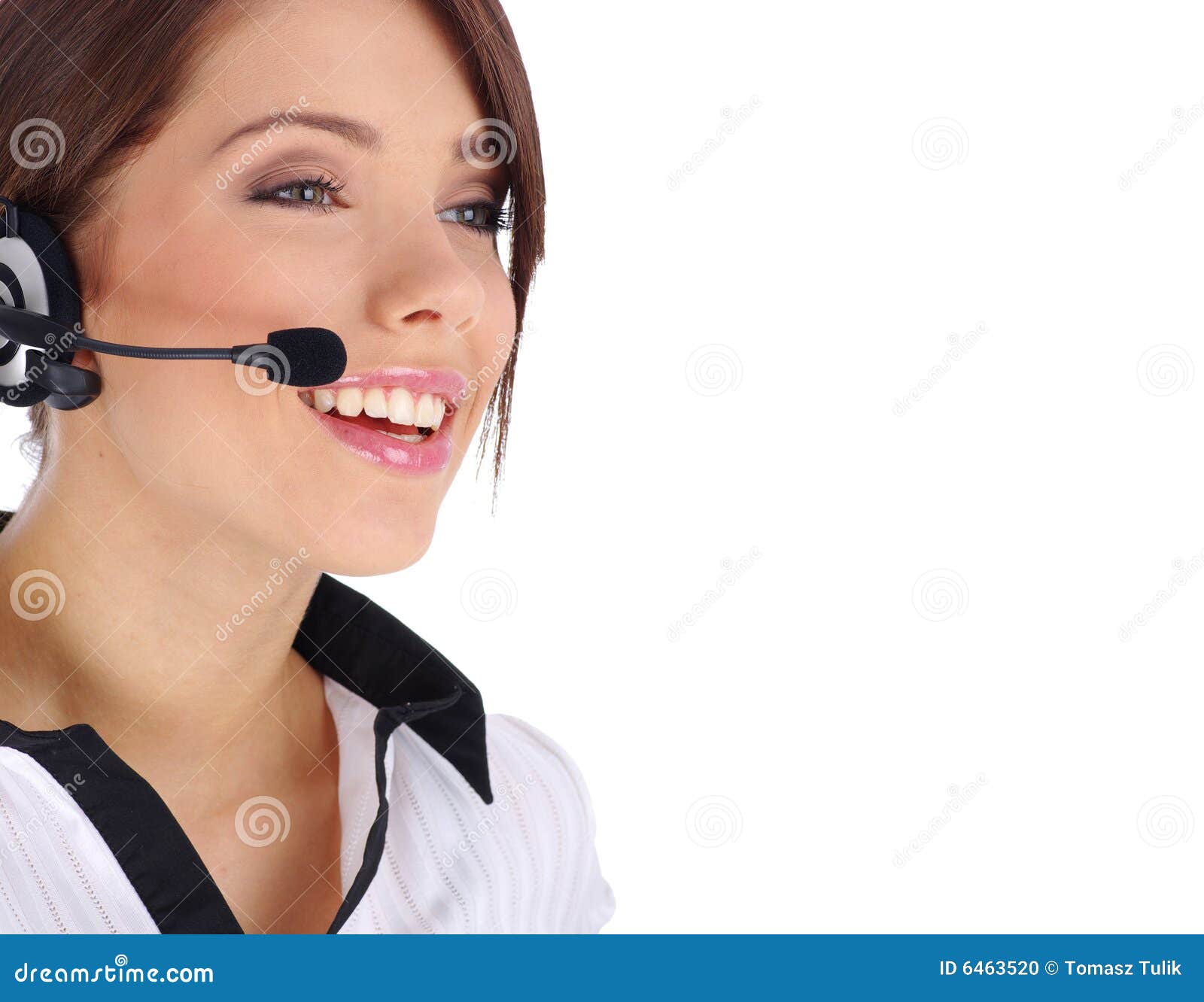 Customer support girl stock photo. Image of corporate - 6463520