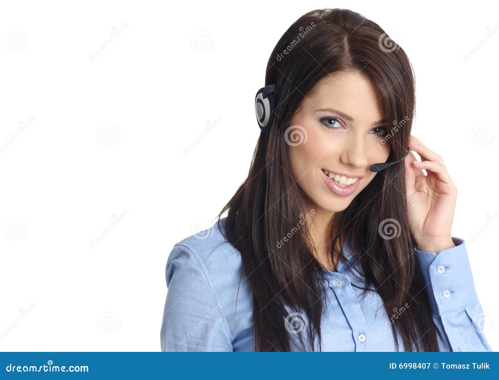 Customer support girl stock image. Image of person, contact - 6998407