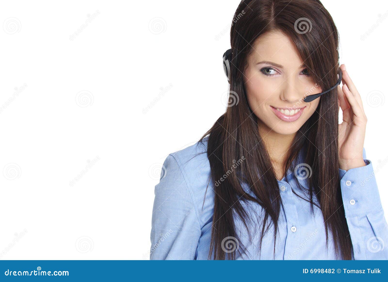 Customer support girl stock photo. Image of helpdesk, confident - 6998482