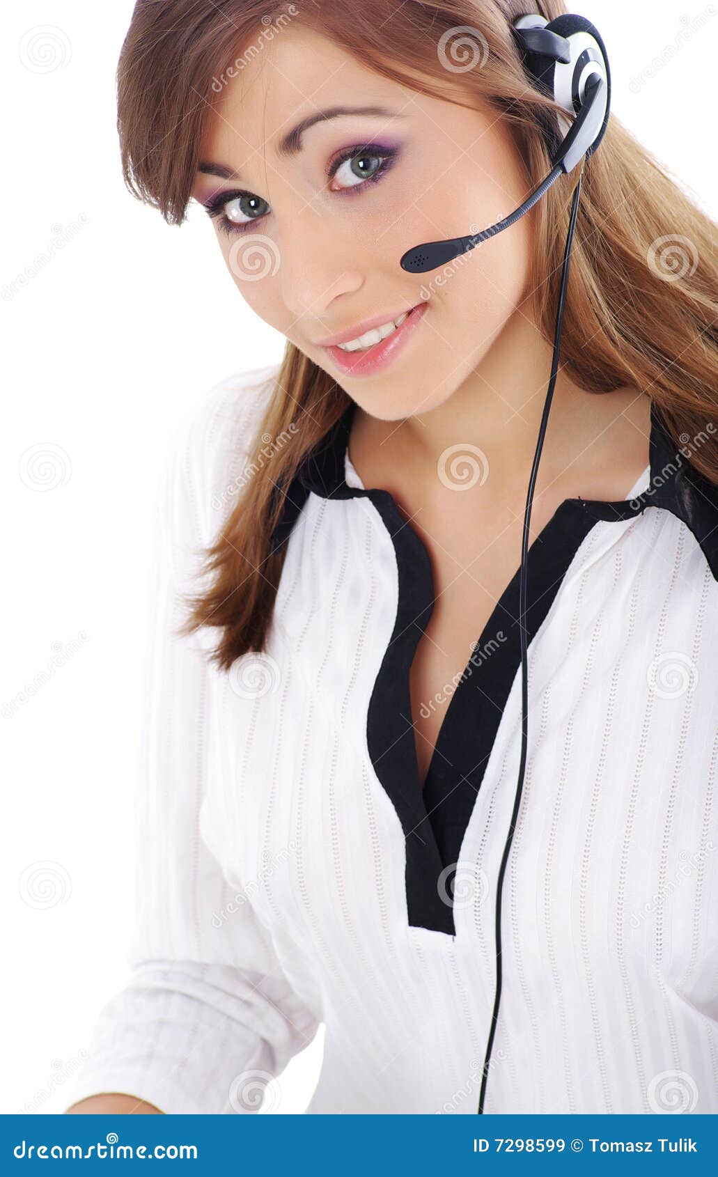 Customer support girl stock image. Image of human, service - 7298599