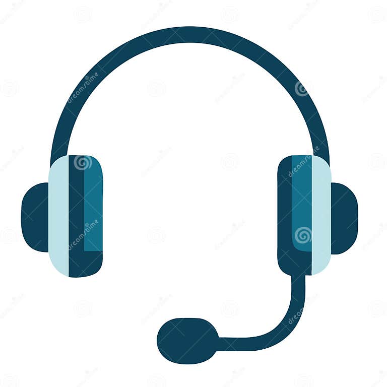 Customer Support Headset Icon Stock Vector - Illustration of ...