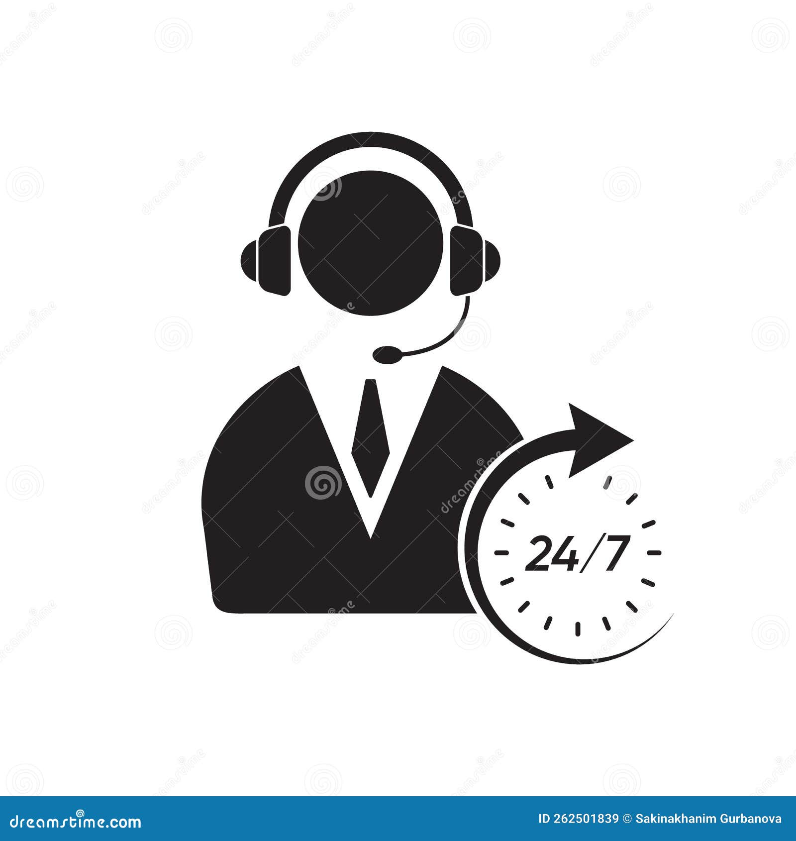 Customer Support Help Desk Icon, Assistant Operator Phoning Badge, Hot ...