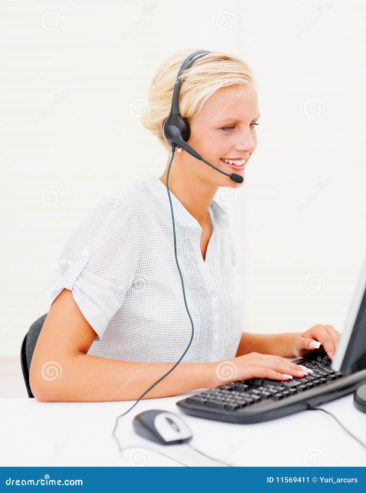 Customer Support - Here To Help You Stock Image - Image of lady, modern ...