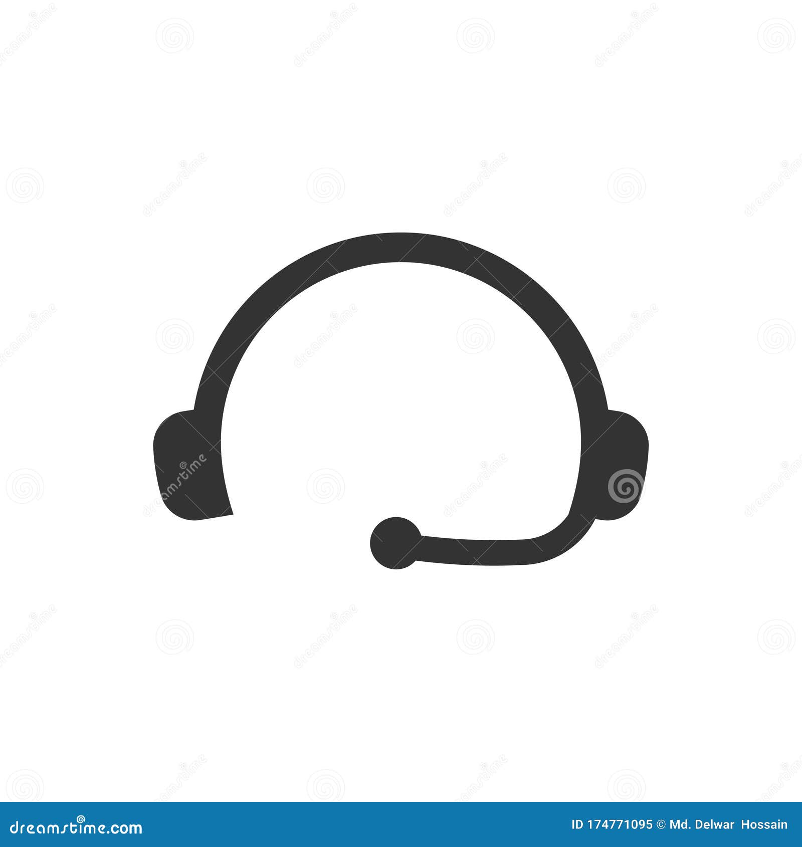 Customer support icon stock vector. Illustration of symbol - 174771095