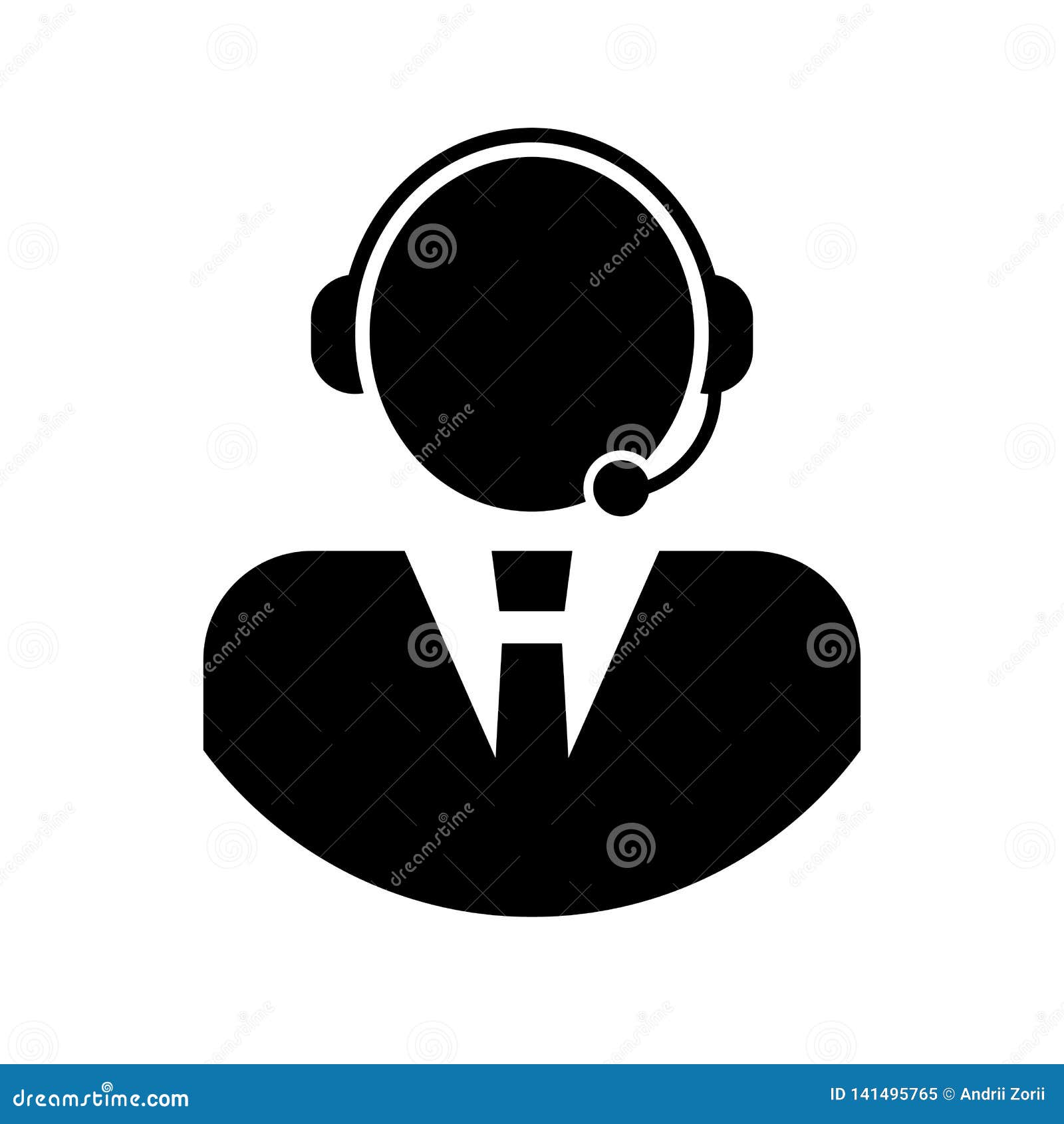 Customer Support Icon. Operator Vector Icon. Customer Support Operator ...