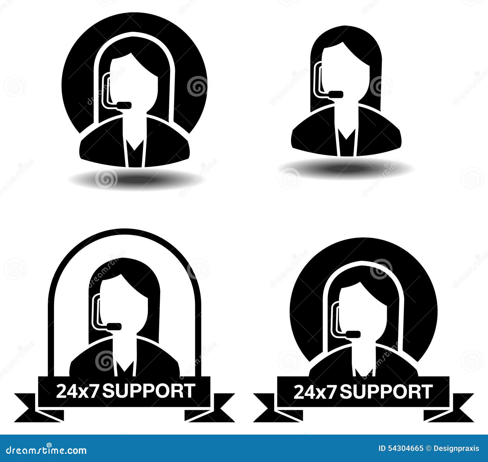 Customer Support - Illustration Stock Vector - Illustration of element ...