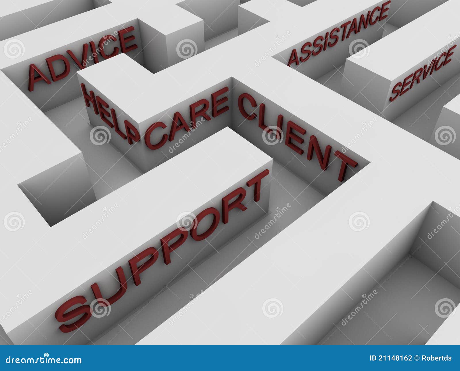 Customer support - maze stock illustration. Illustration of solution ...