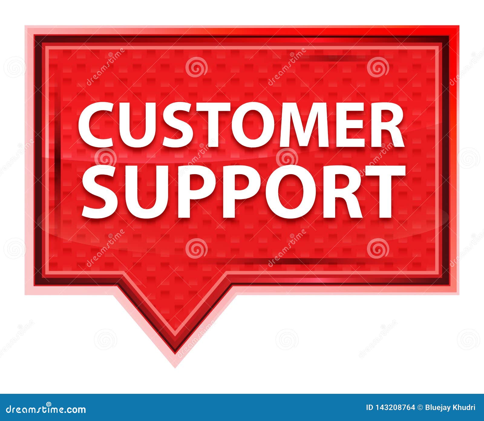Customer Support Misty Rose Pink Banner Button Stock Illustration ...