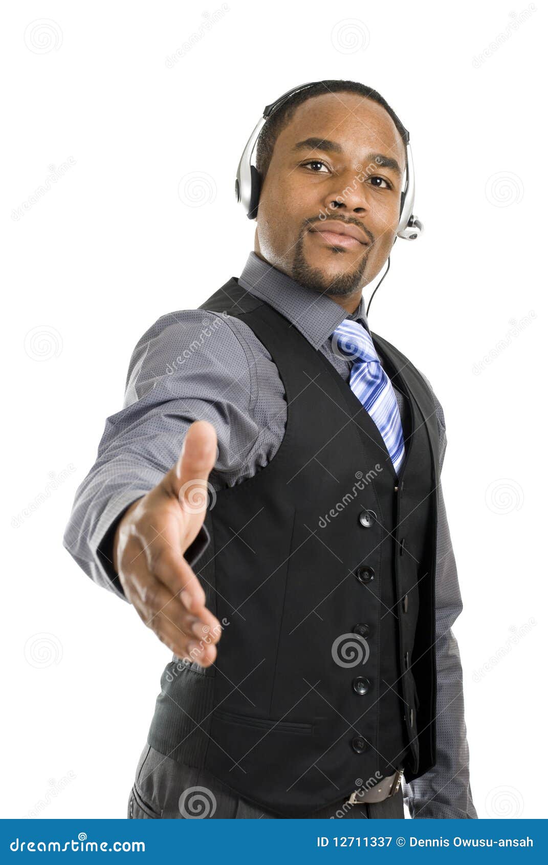 Customer Support Operator Handshake Stock Image - Image of ...