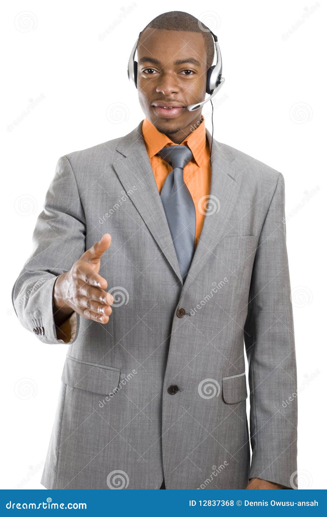 Customer Support Operator Handshake Stock Photo - Image of professional ...