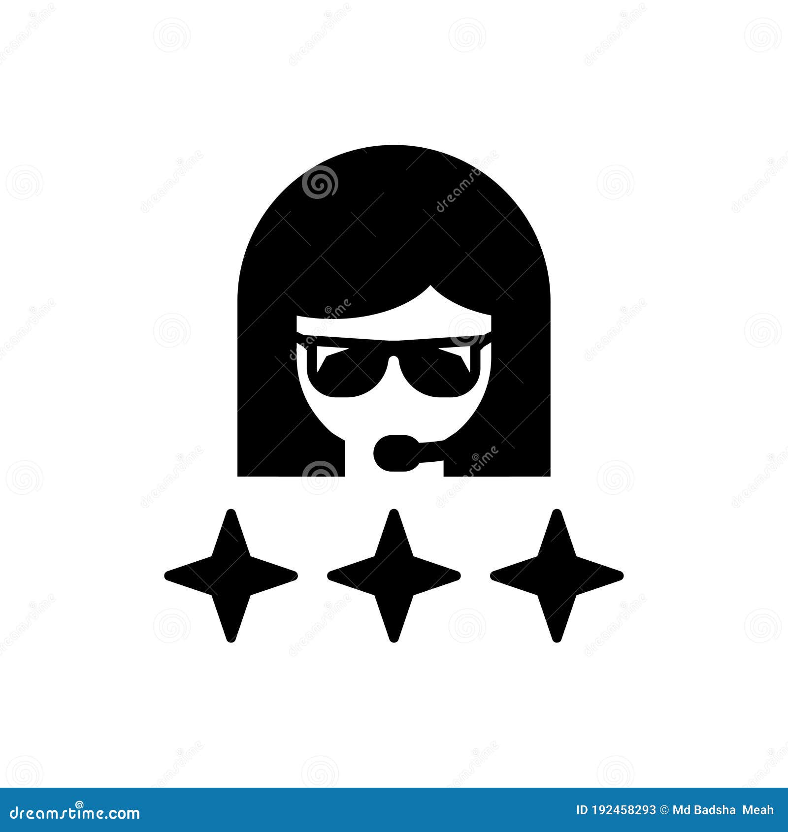 Customer Support Ratings Icon Stock Vector - Illustration of service ...