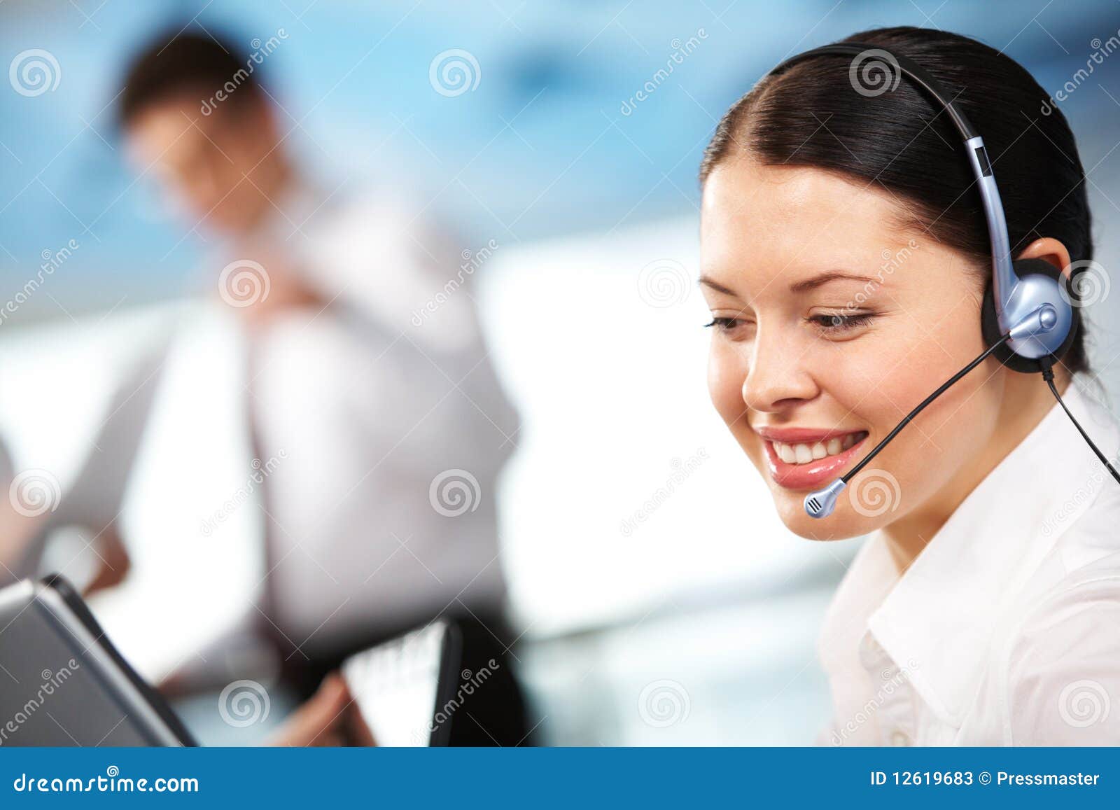 Customer Support Representative Stock Image - Image of business, adult ...