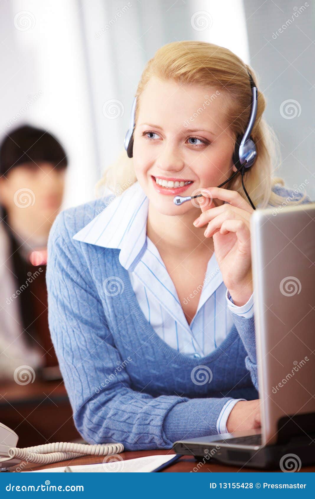 Customer Support Representative Stock Photo - Image of employee ...
