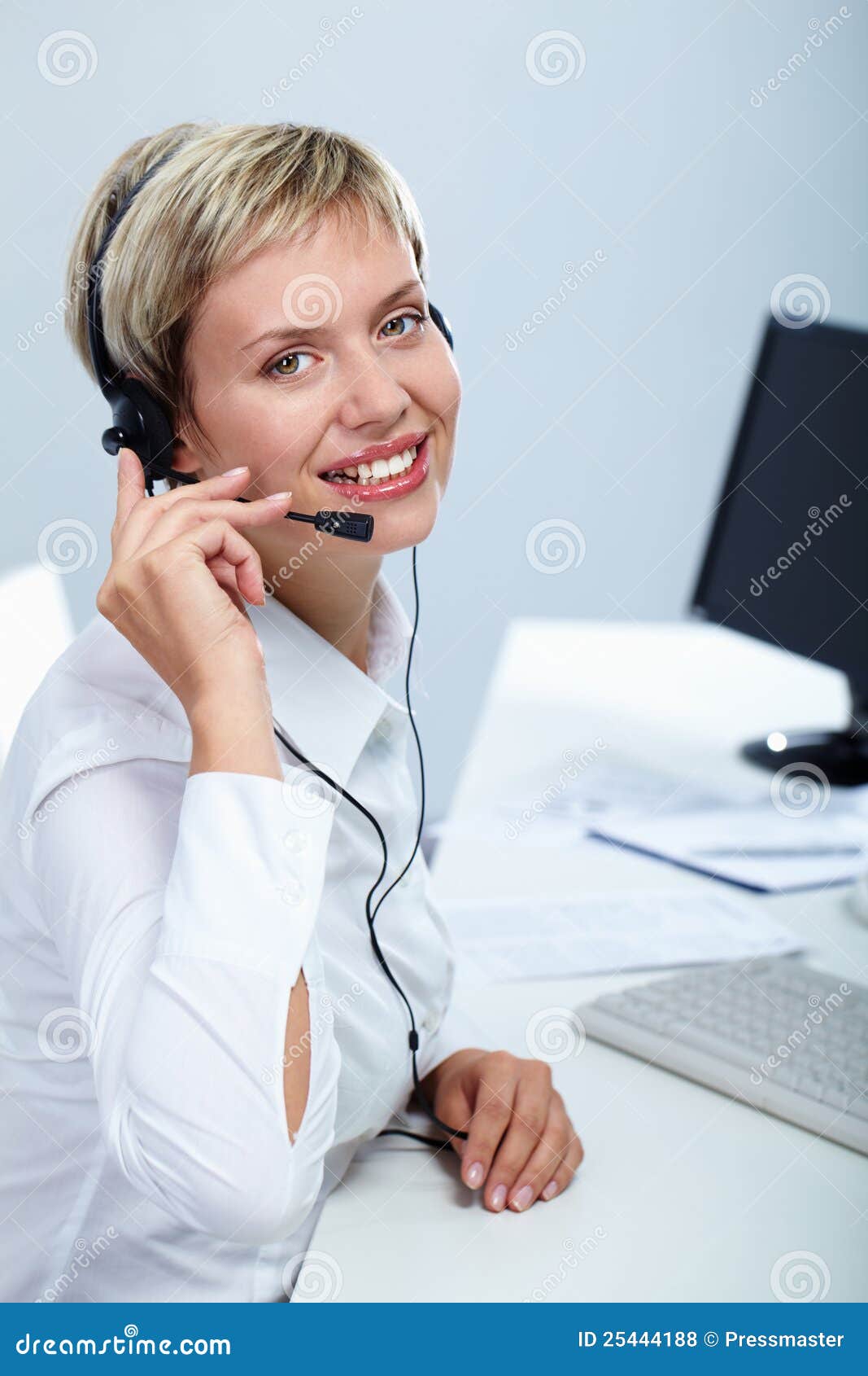 Customer Support Representative Stock Photo - Image of hotline, client ...
