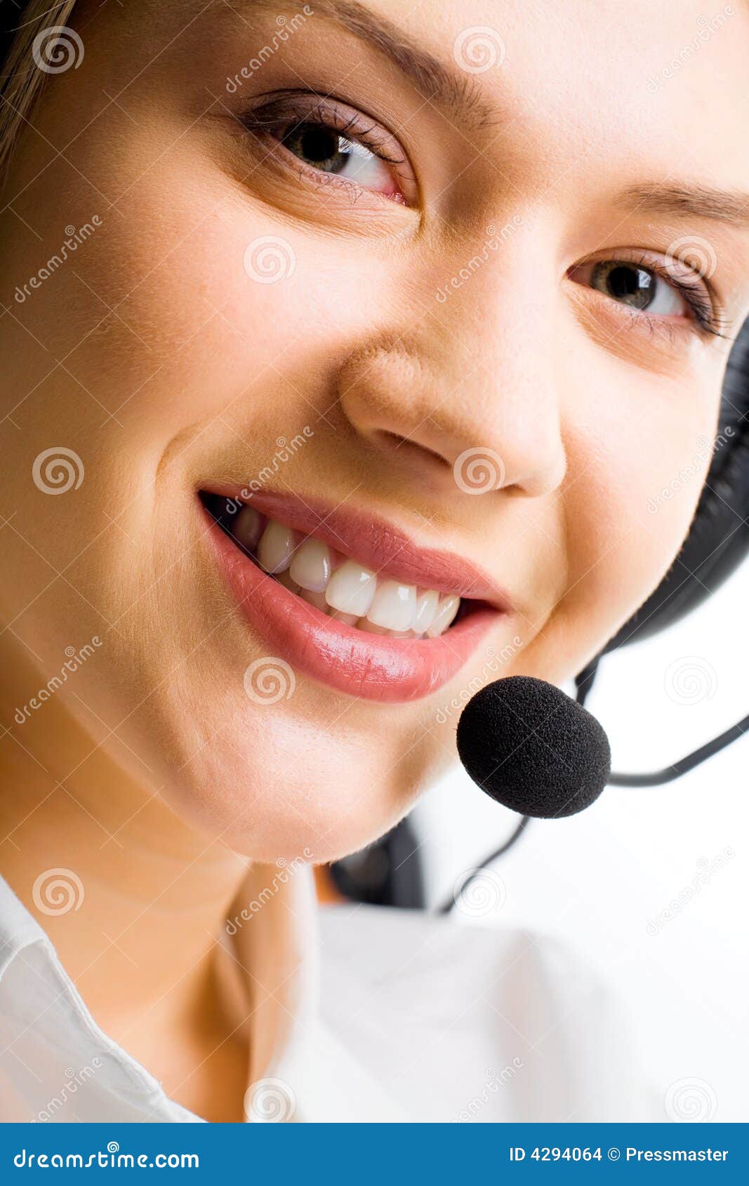 Customer Support Representative Stock Photo - Image of female ...