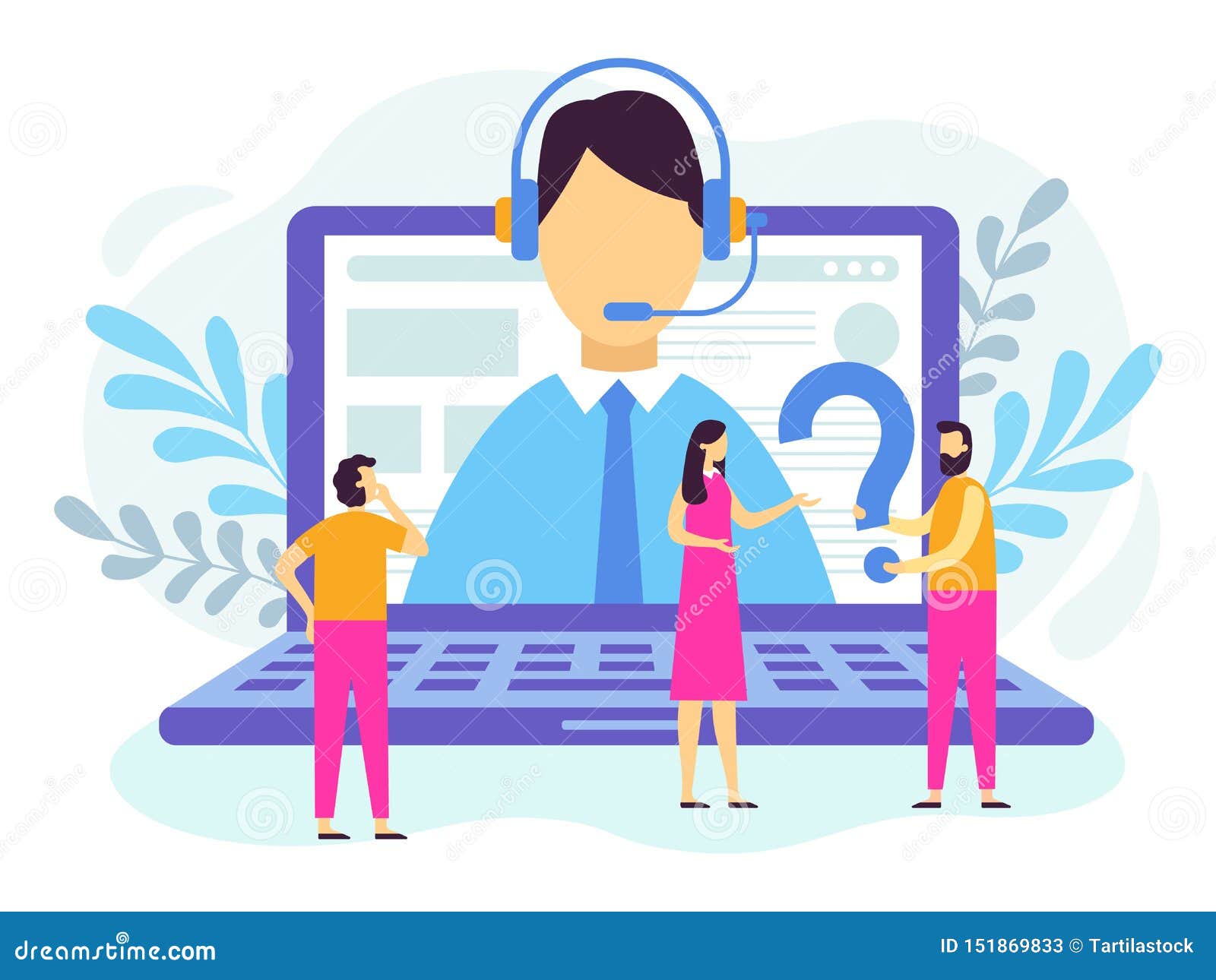Customer Support Service. Call Center Operator, 24 7 Technical Support ...