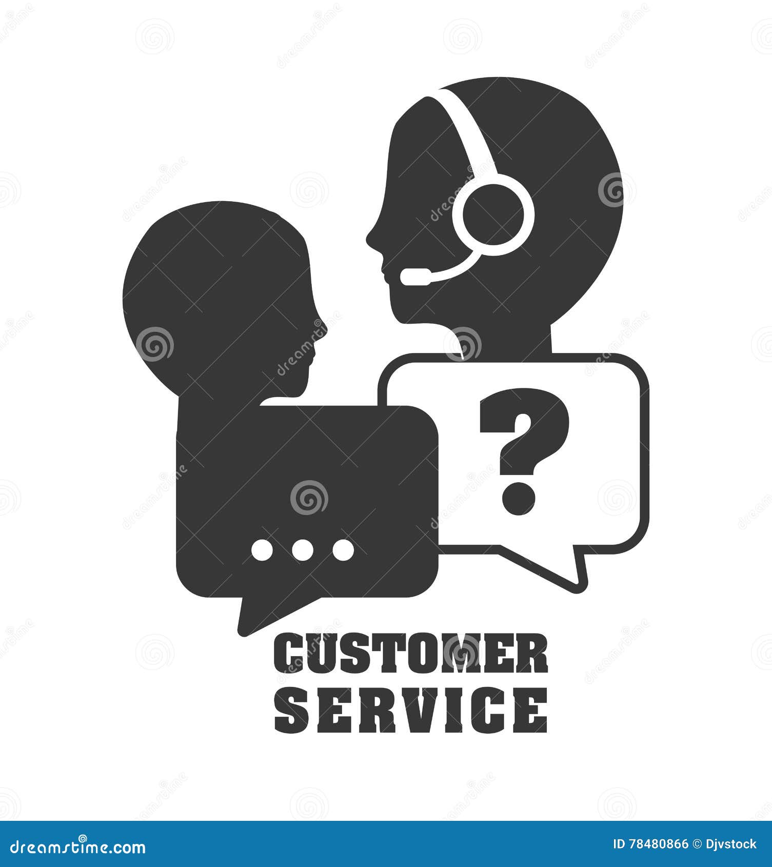 Customer Support Service Icons Stock Vector - Illustration of technical ...