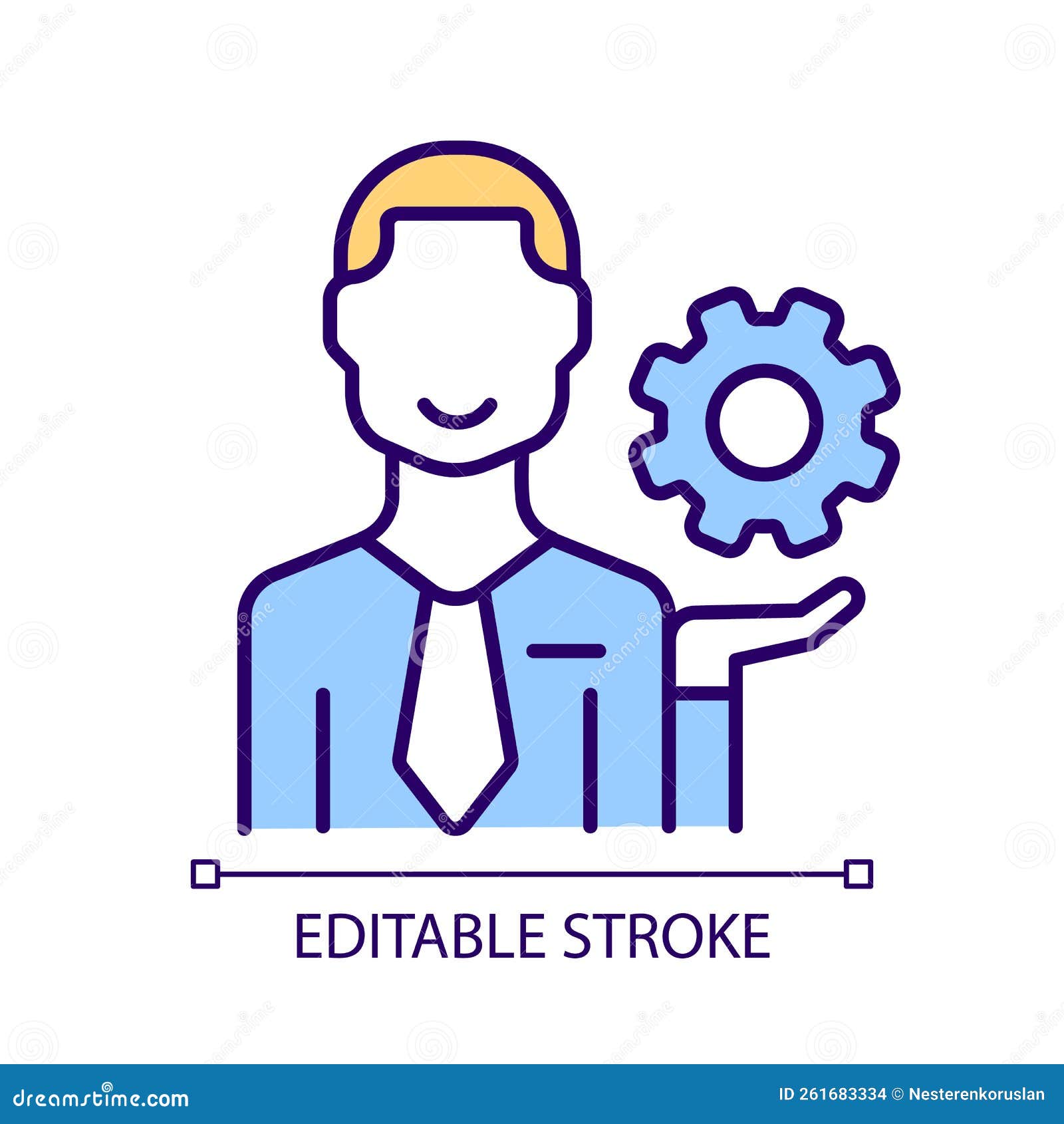 Customer Support Service RGB Color Icon Stock Vector - Illustration of ...