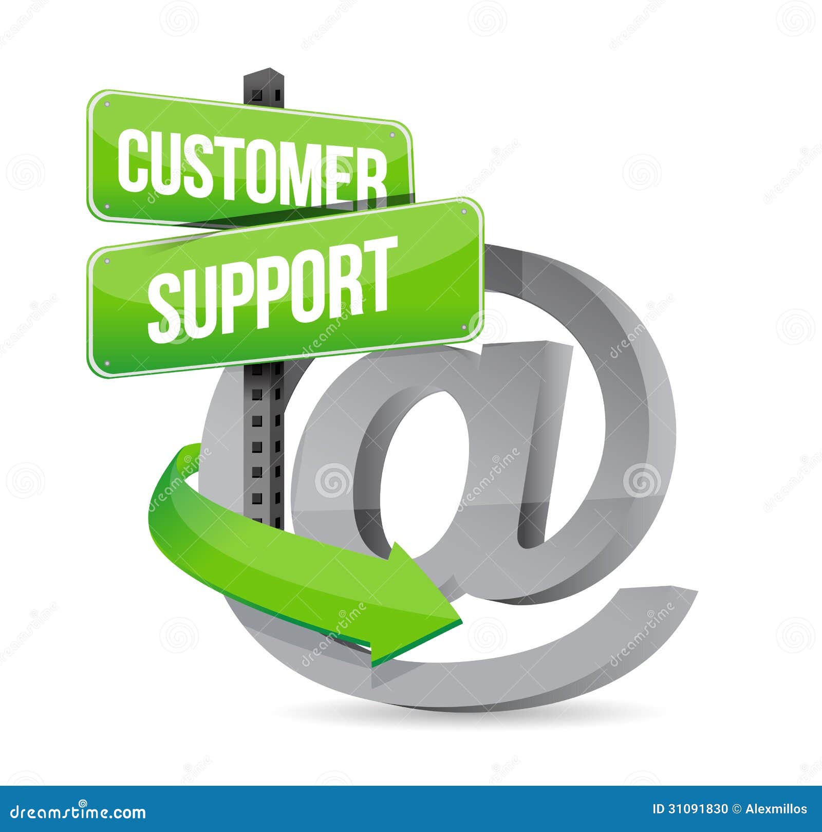 Customer Support at Sign Illustration Stock Illustration - Illustration ...