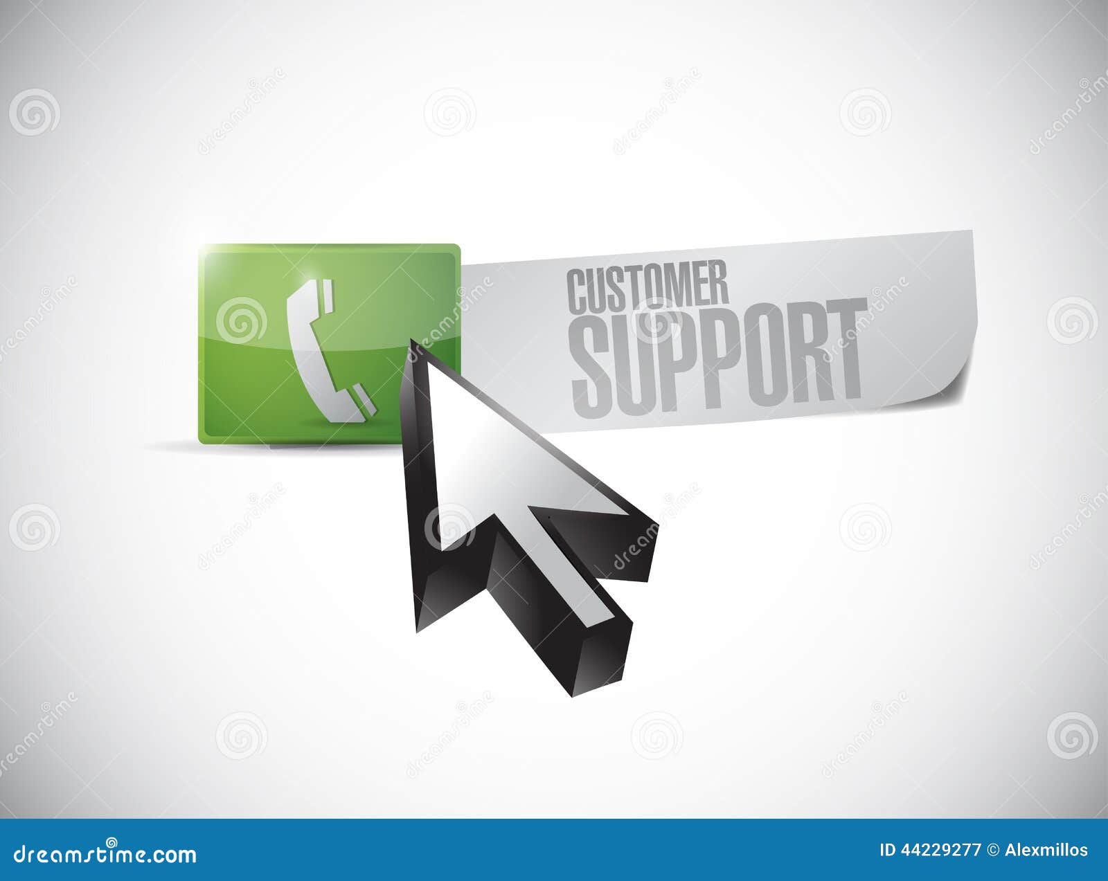 Customer Support Sign Illustration Design Stock Illustration ...