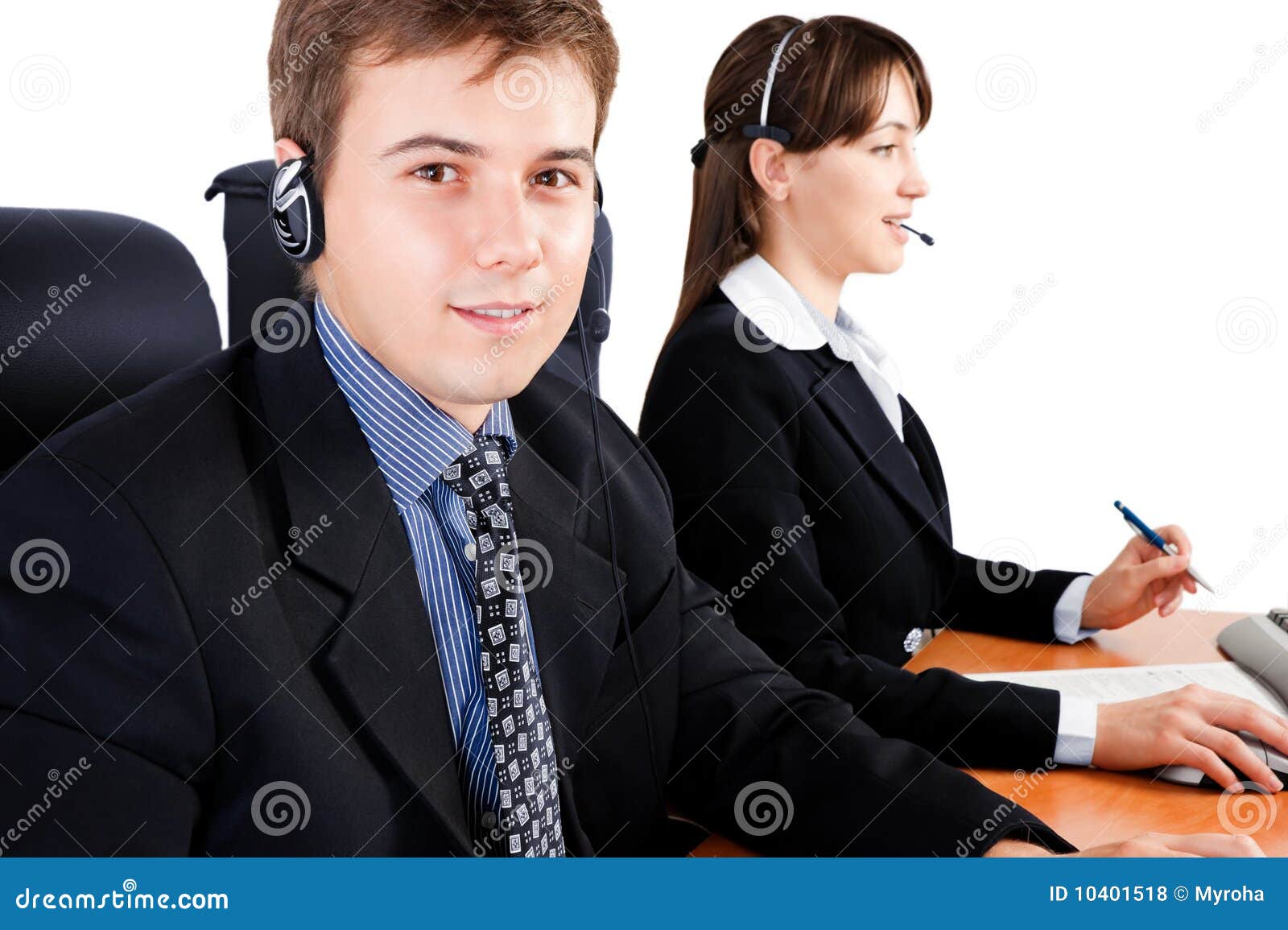 Customer support team stock photo. Image of face, microphone - 10401518