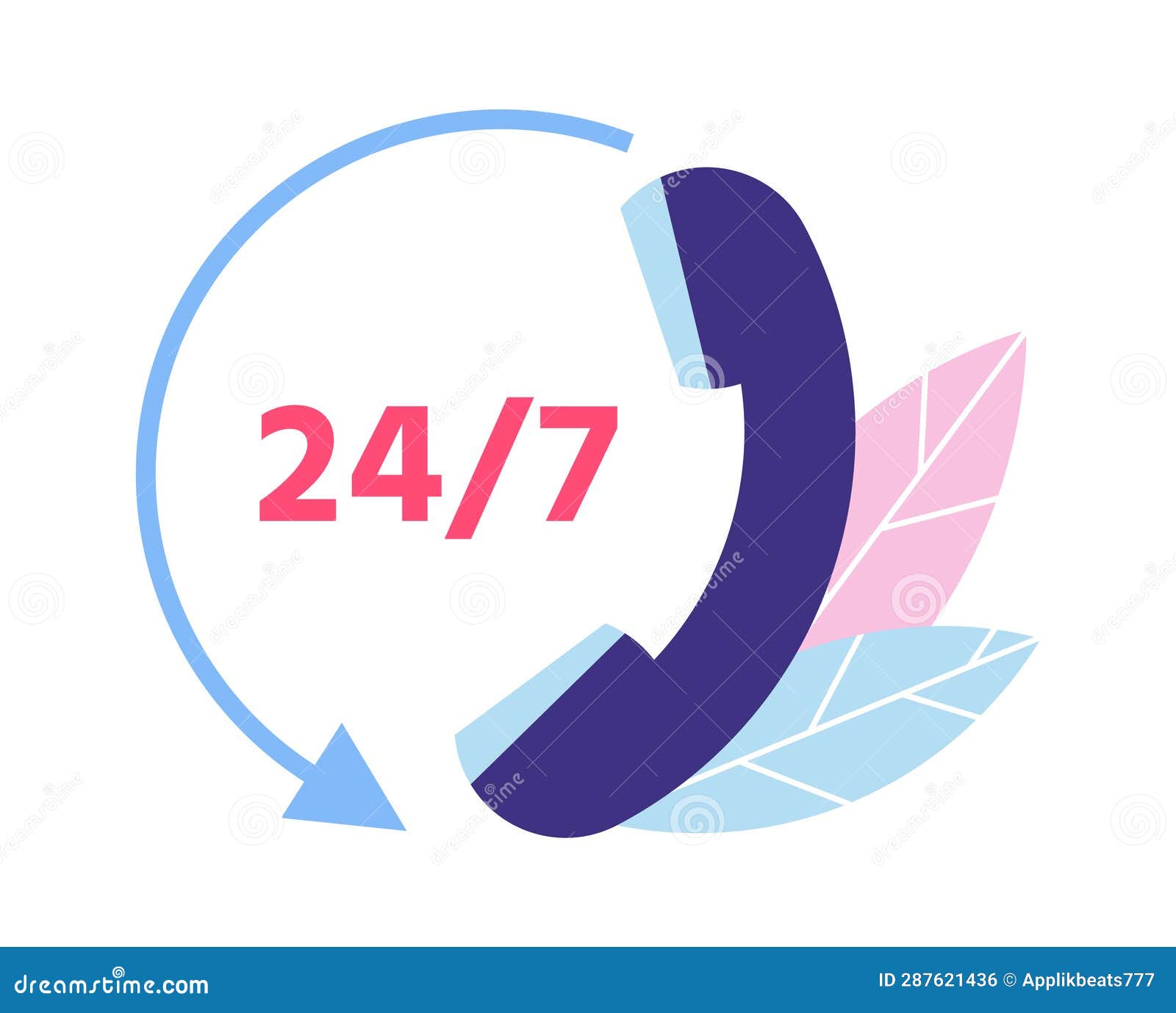 Customer Support. 24 7 Technical Support. Phone Call Symbol for Clients ...
