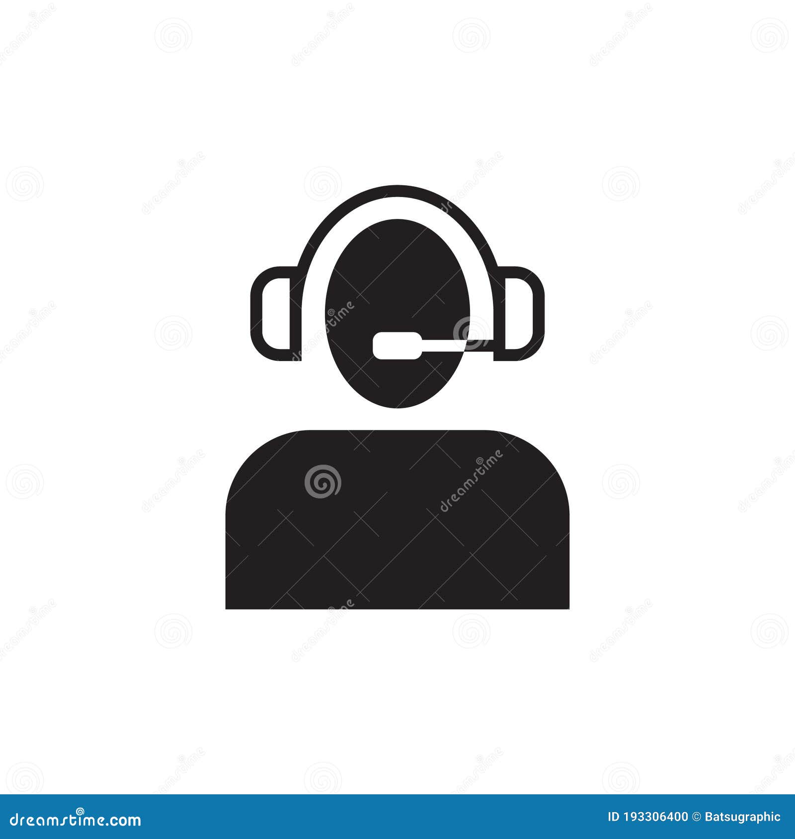 Customer Support Vector Icon Logo Design Stock Vector - Illustration of ...