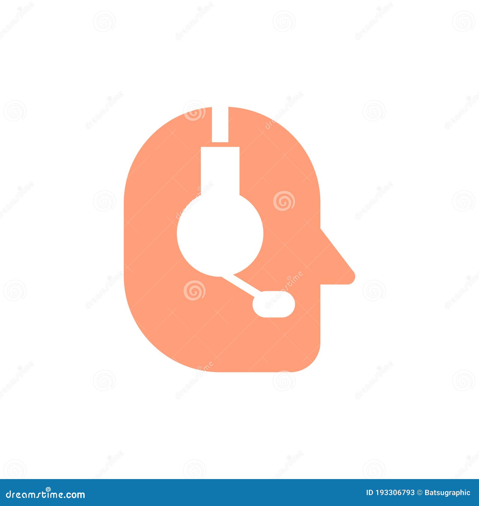 Customer Support Vector Icon Logo Design Stock Vector - Illustration of ...