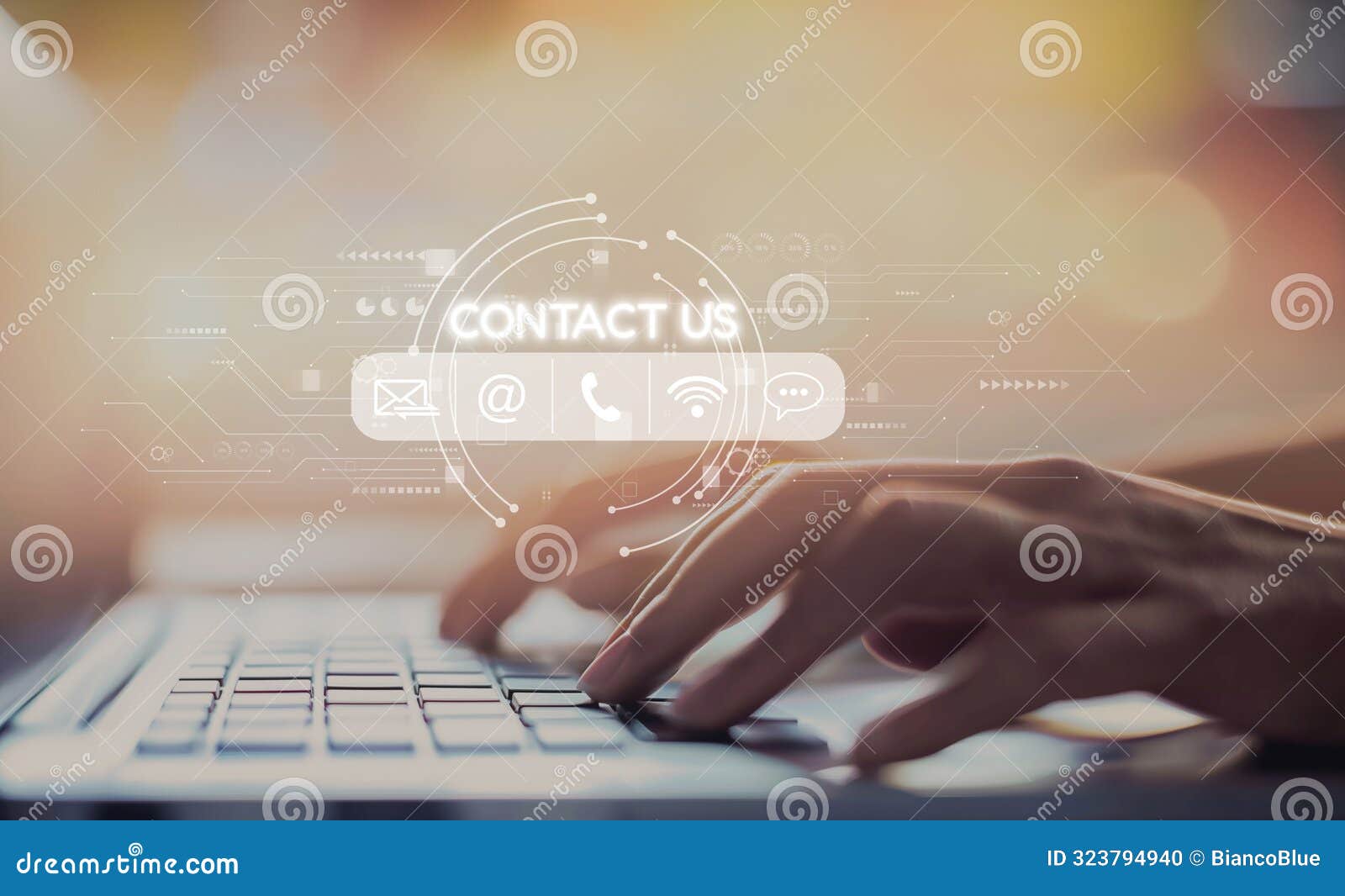 Customer Support Working 24 Hours for Customer EIDE Care Stock Photo ...