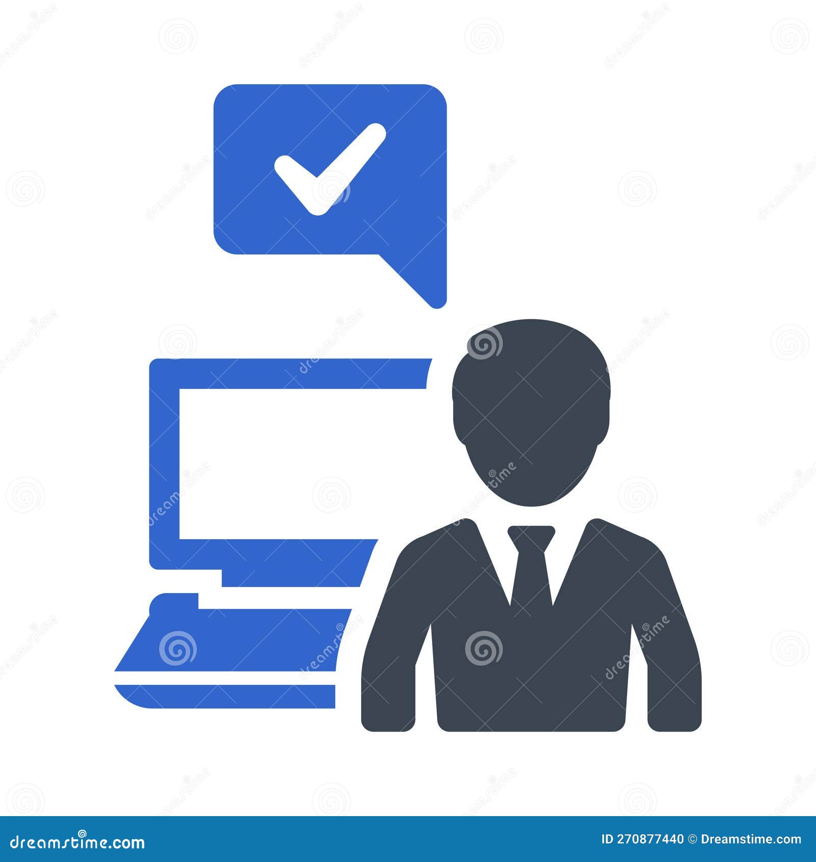 Customer survey icon stock vector. Illustration of vector - 270877440