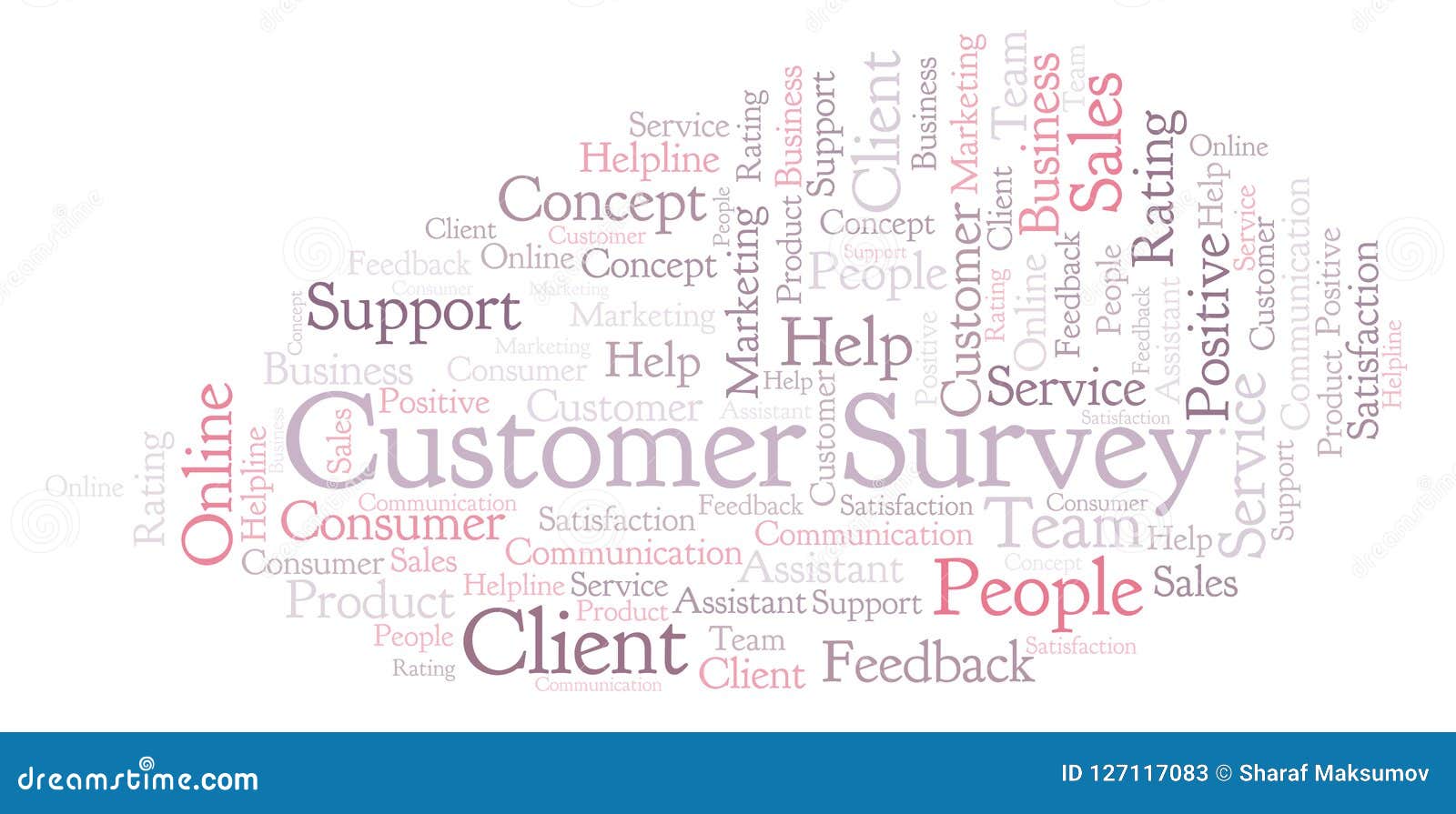 Customer Survey Word Cloud. Stock Illustration - Illustration of ...