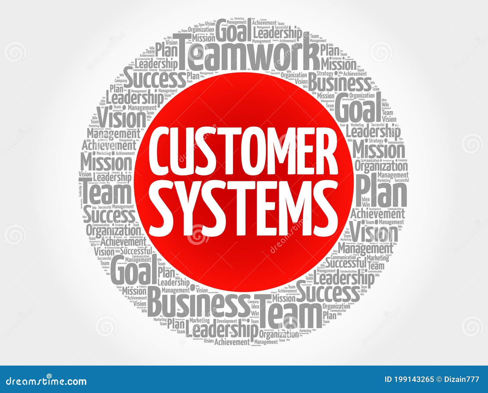 Customer Systems Circle Word Cloud Stock Illustration - Illustration of ...