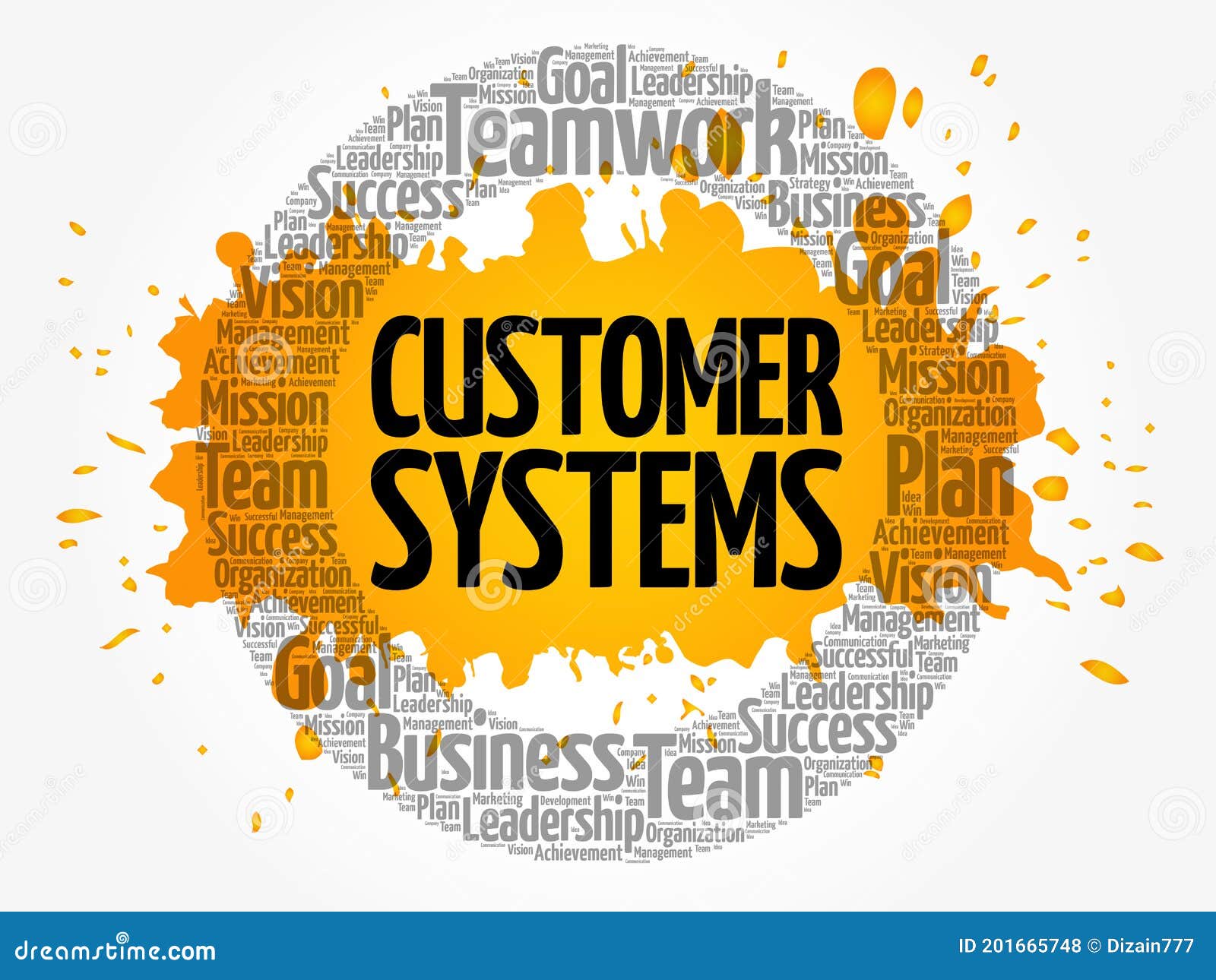 Customer Systems Circle Word Cloud Stock Illustration - Illustration of ...