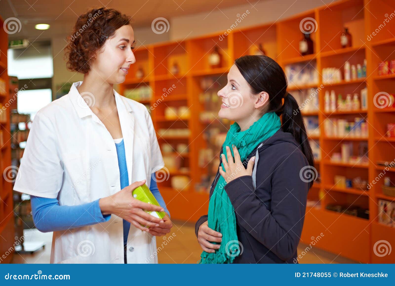 Customer Talking To Pharmacist Stock Image - Image of customers ...