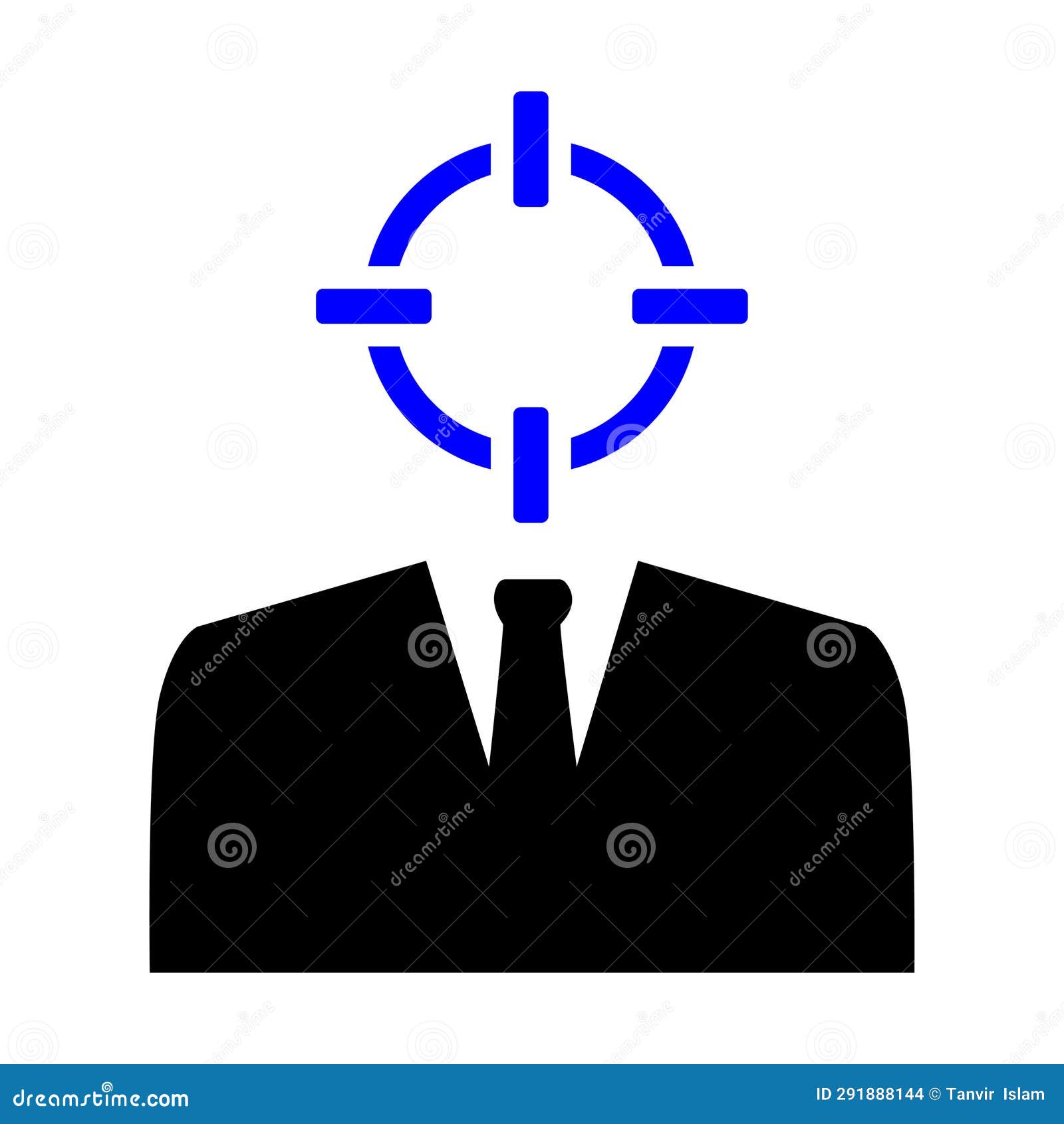 Customer Target Icon stock illustration. Illustration of aiming - 291888144