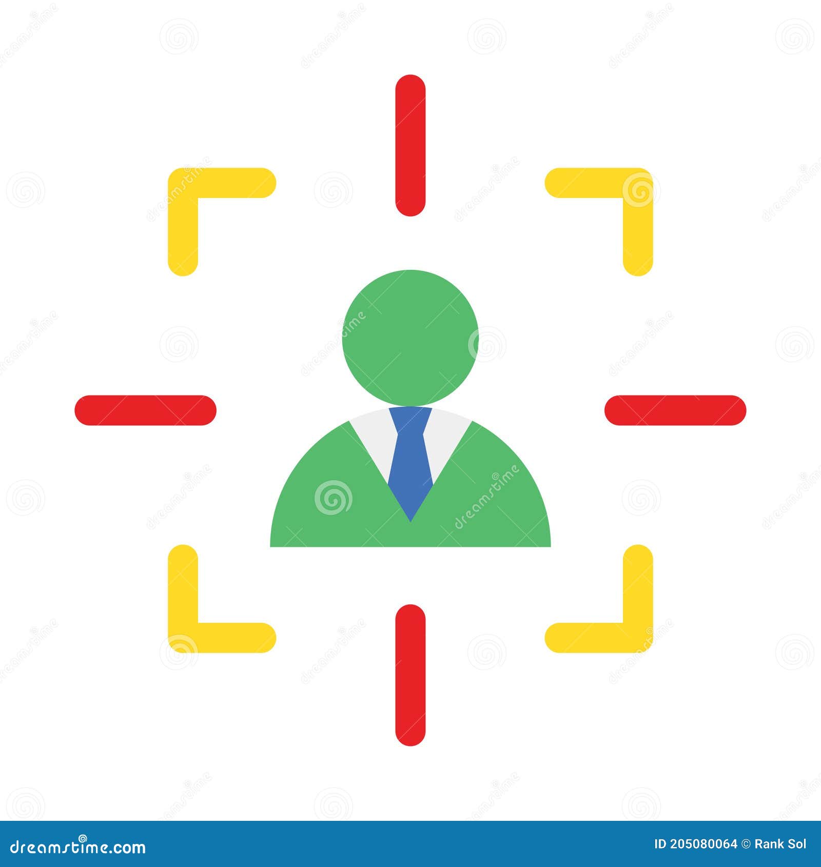 Customer Target, Intention Vector Icon Which Can Easily Modify Stock ...
