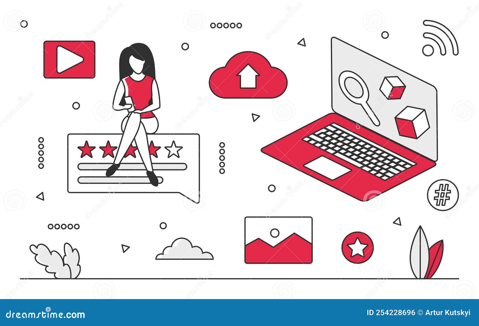 Customer Targeting Marketing Stock Vector - Illustration of company ...